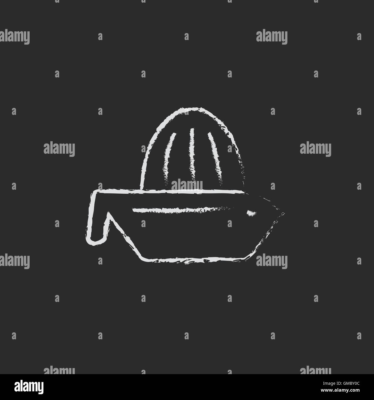 Lemon squeezer icon drawn in chalk Stock Vector Image & Art - Alamy