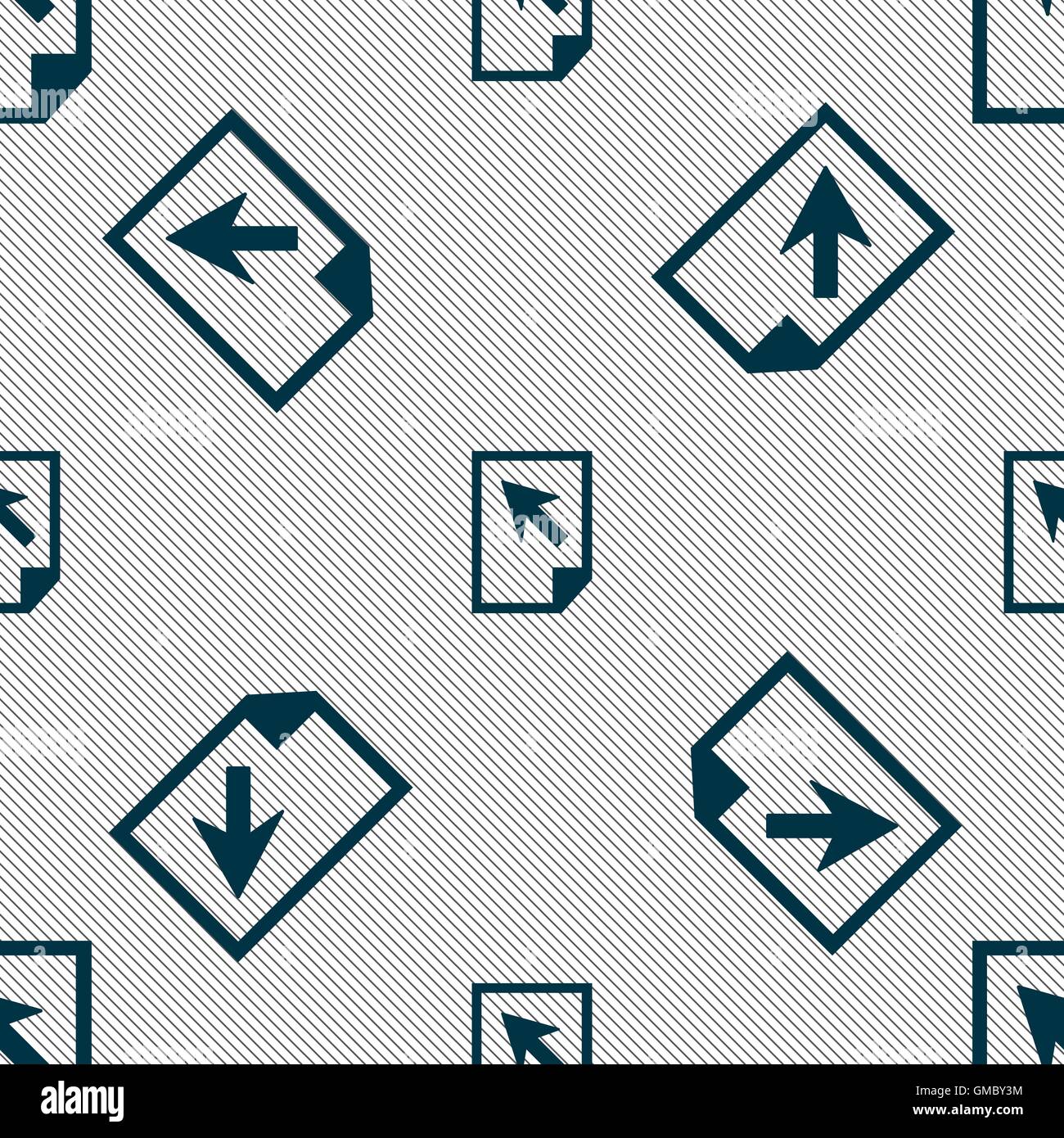 Text file sign icon. File document symbol. Seamless pattern with ...