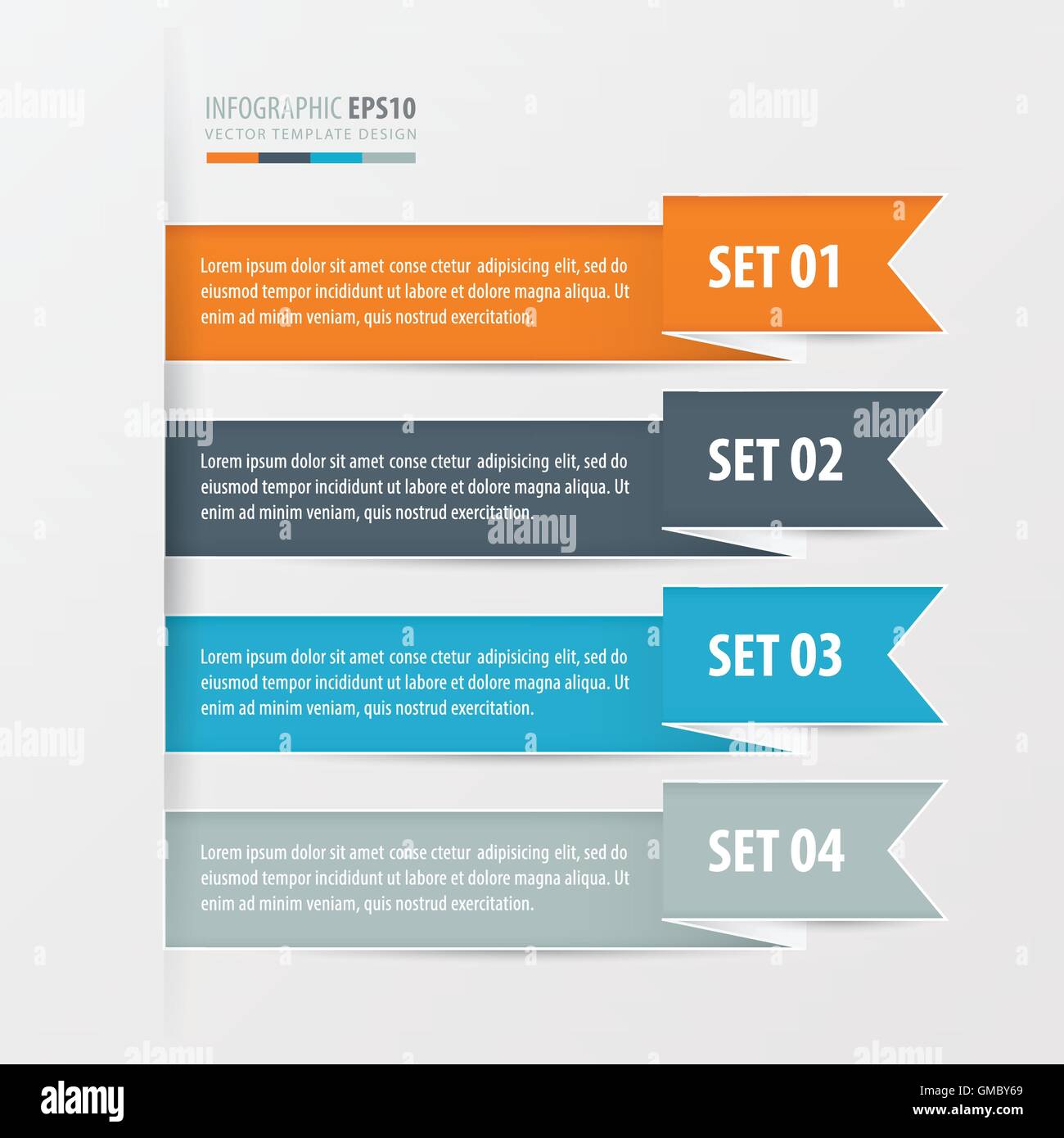 ribbon Modern infographics banner Stock Vector Image & Art - Alamy