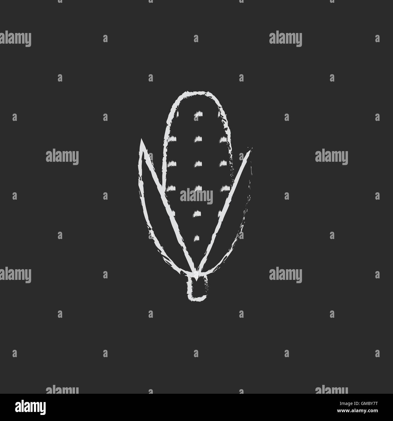 Natural popcorn corn in Stock Vector Images - Alamy