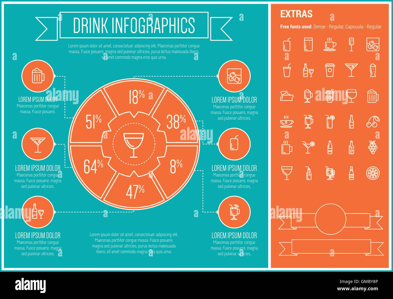 Beer infographic hi-res stock photography and images - Alamy