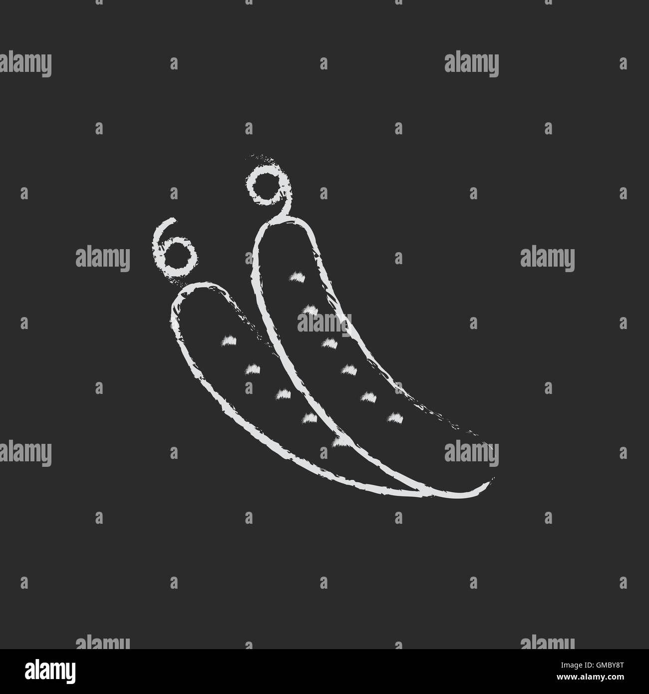 Ripe cucumber vegetable in Stock Vector Images - Alamy