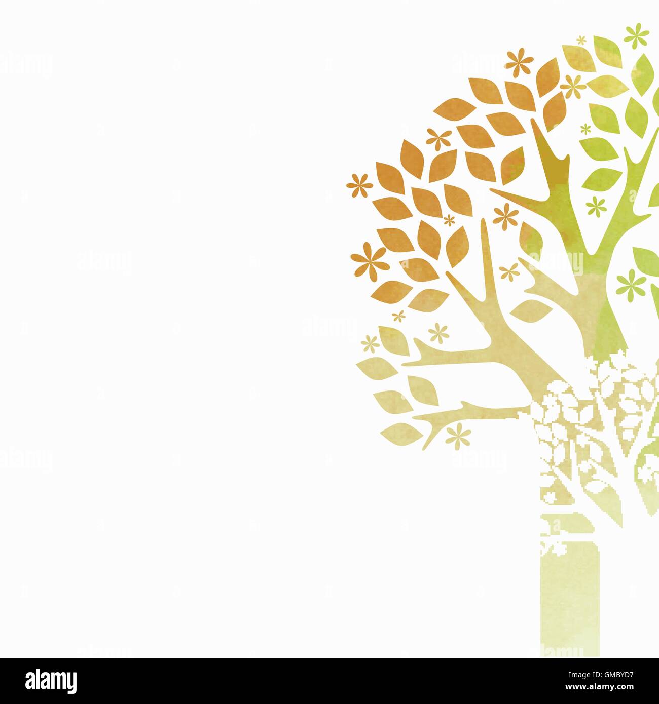 Double exposure drawing landscape Stock Vector Images - Alamy