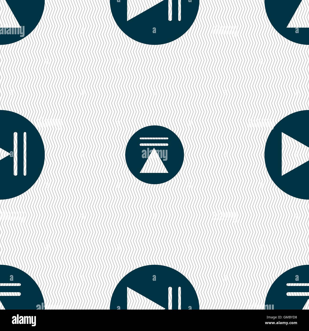 play button icon. Seamless abstract background with geometric shapes ...