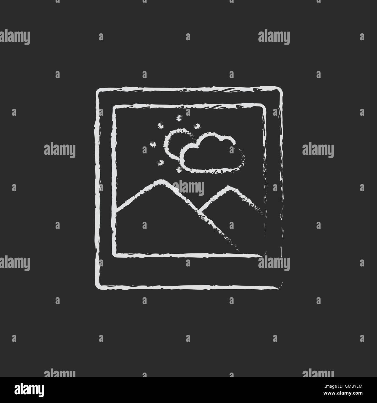 Picture frame sketch vector Black and White Stock Photos & Images - Alamy