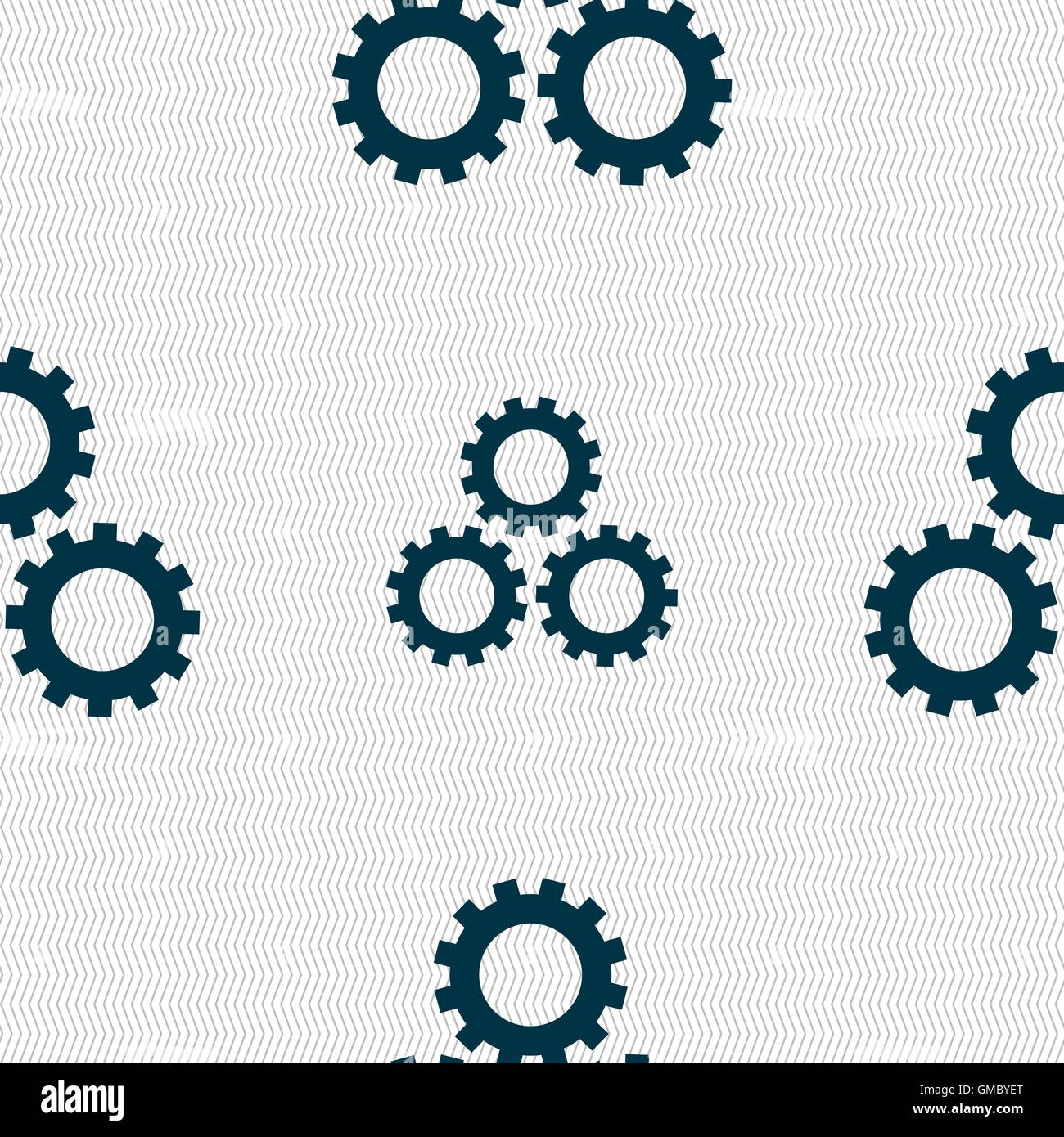 Cog settings sign icon. Cogwheel gear mechanism symbol. Seamless ...