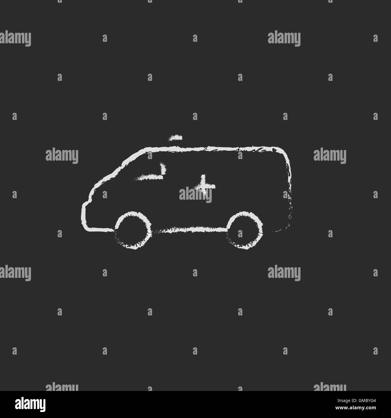 Ambulance icon in flat Stock Vector Images - Alamy