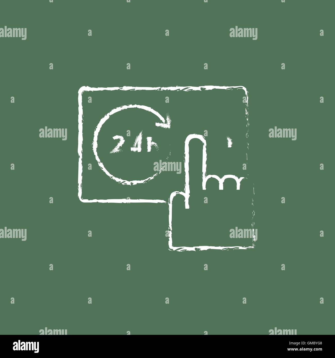 Drawing around hand chalk hi-res stock photography and images - Alamy