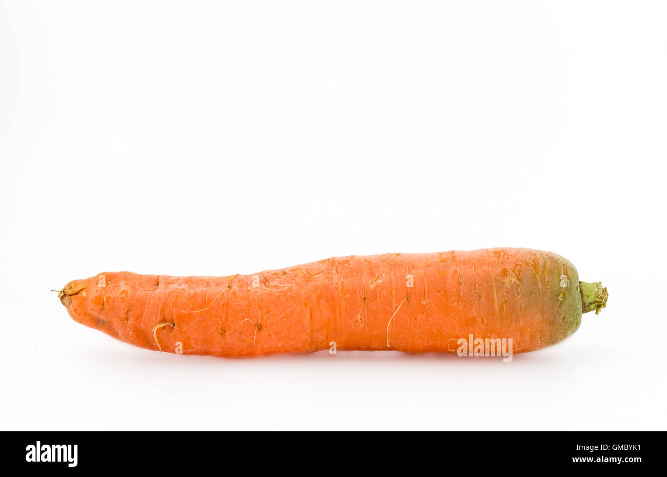 Genuine carrot from organic farming, isolated on white background Stock ...