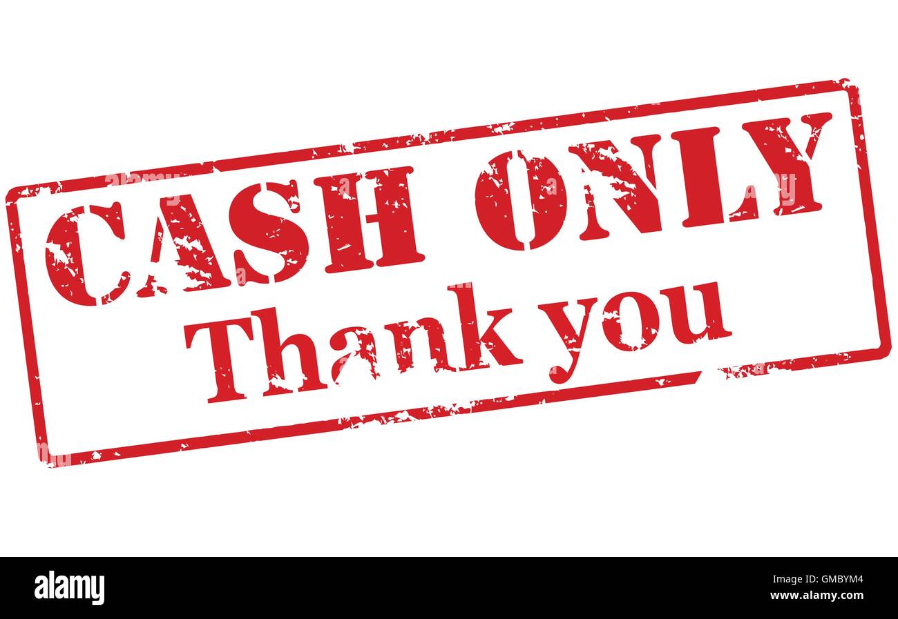 Cash only sign Stock Vector Images - Alamy