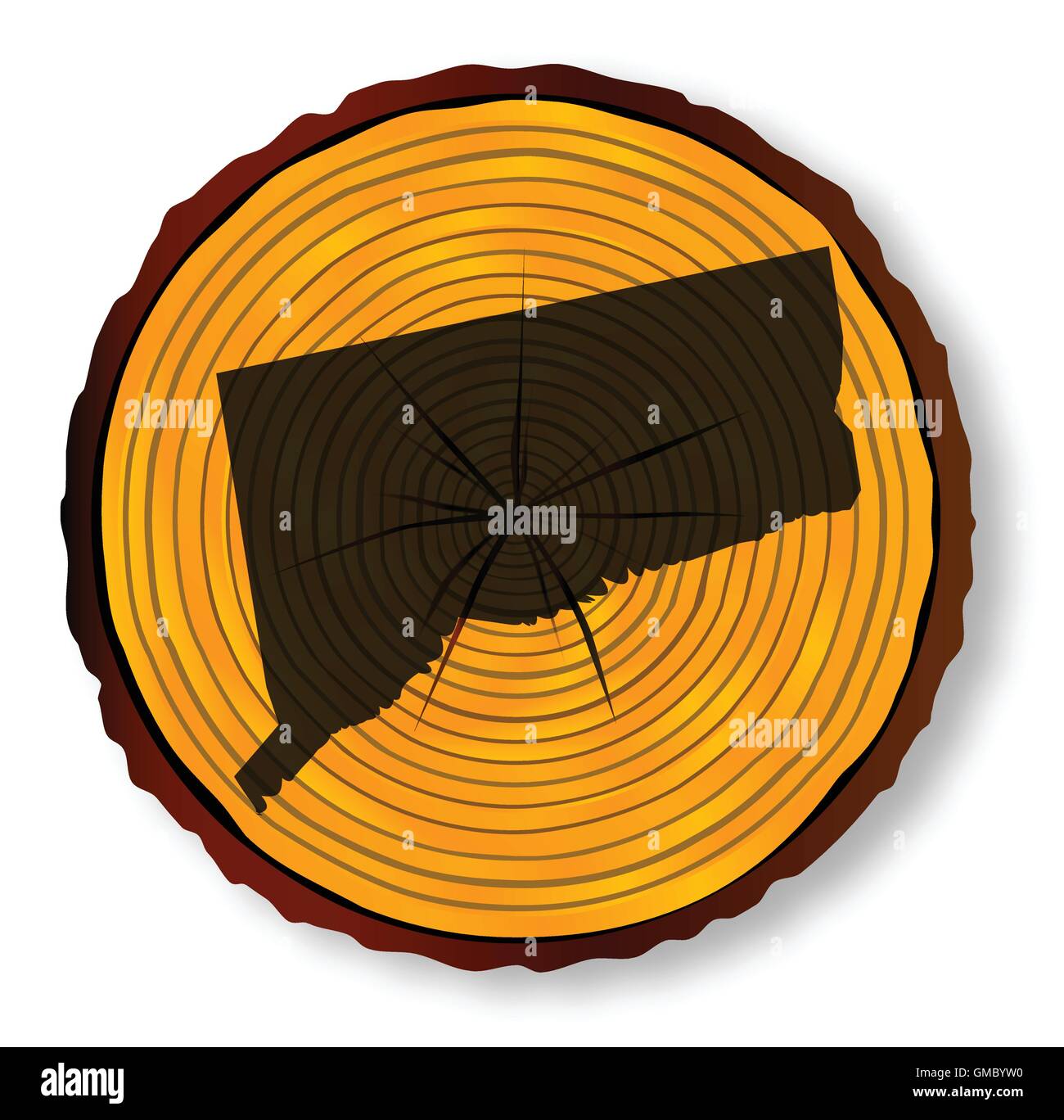 Connecticut silhouette Stock Vector Images - Alamy