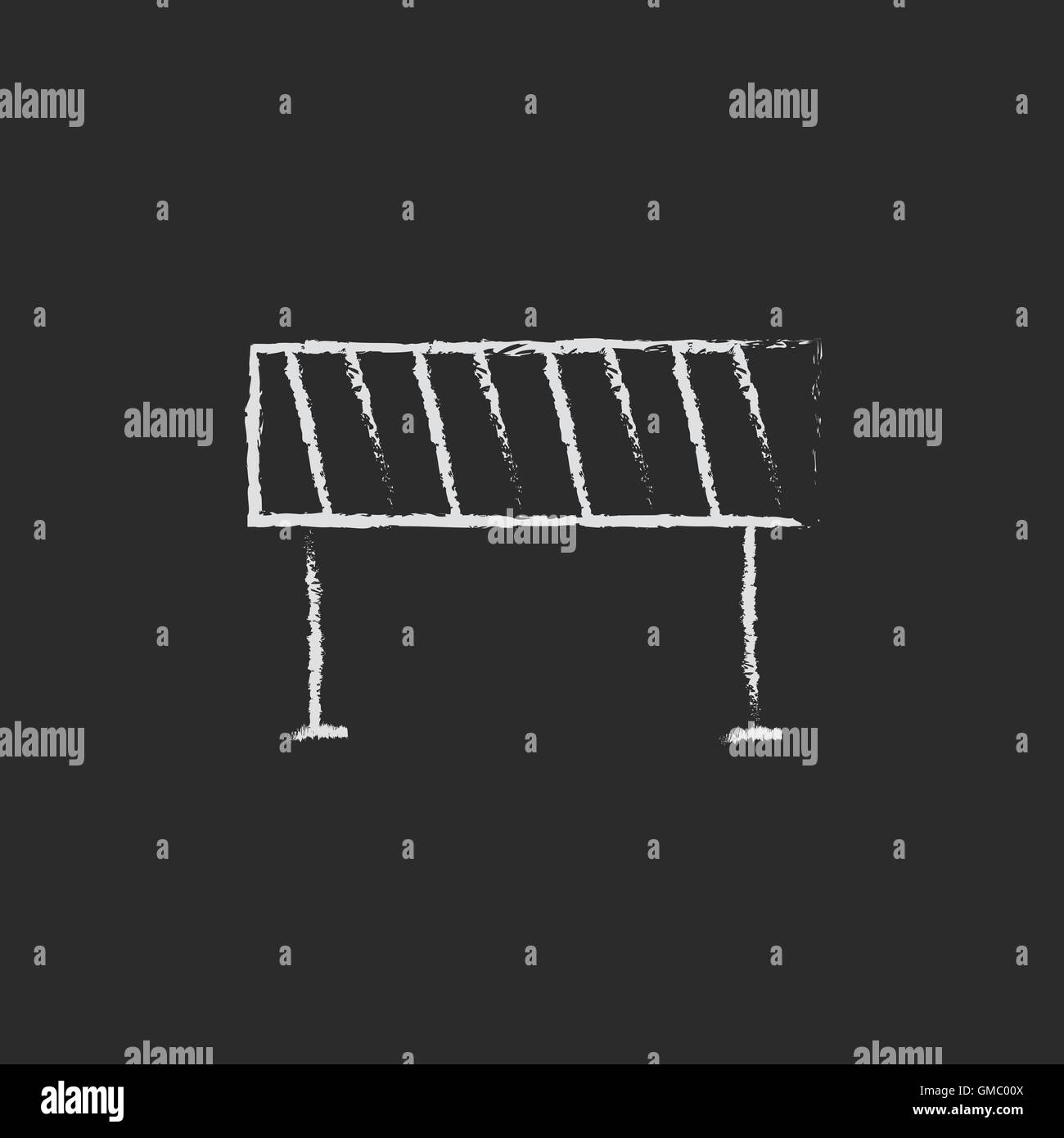 Drawing road barrier stop warning hi-res stock photography and images ...