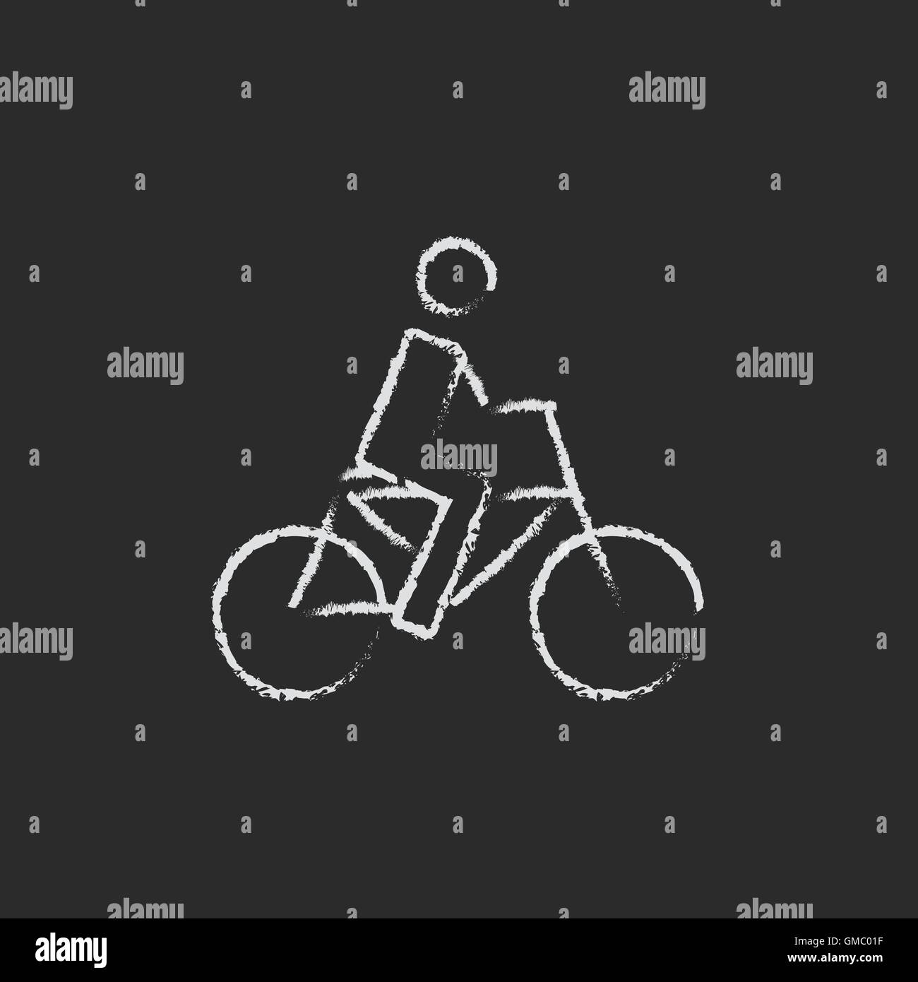 Cyclist in action Stock Vector Images - Alamy