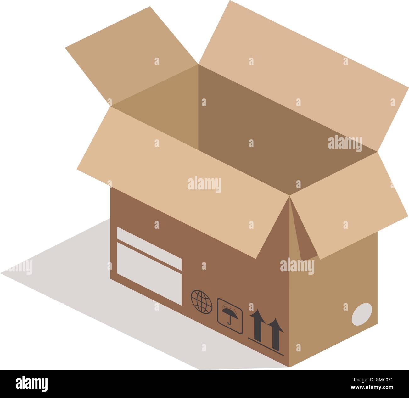 Open carton box Stock Vector Image & Art - Alamy