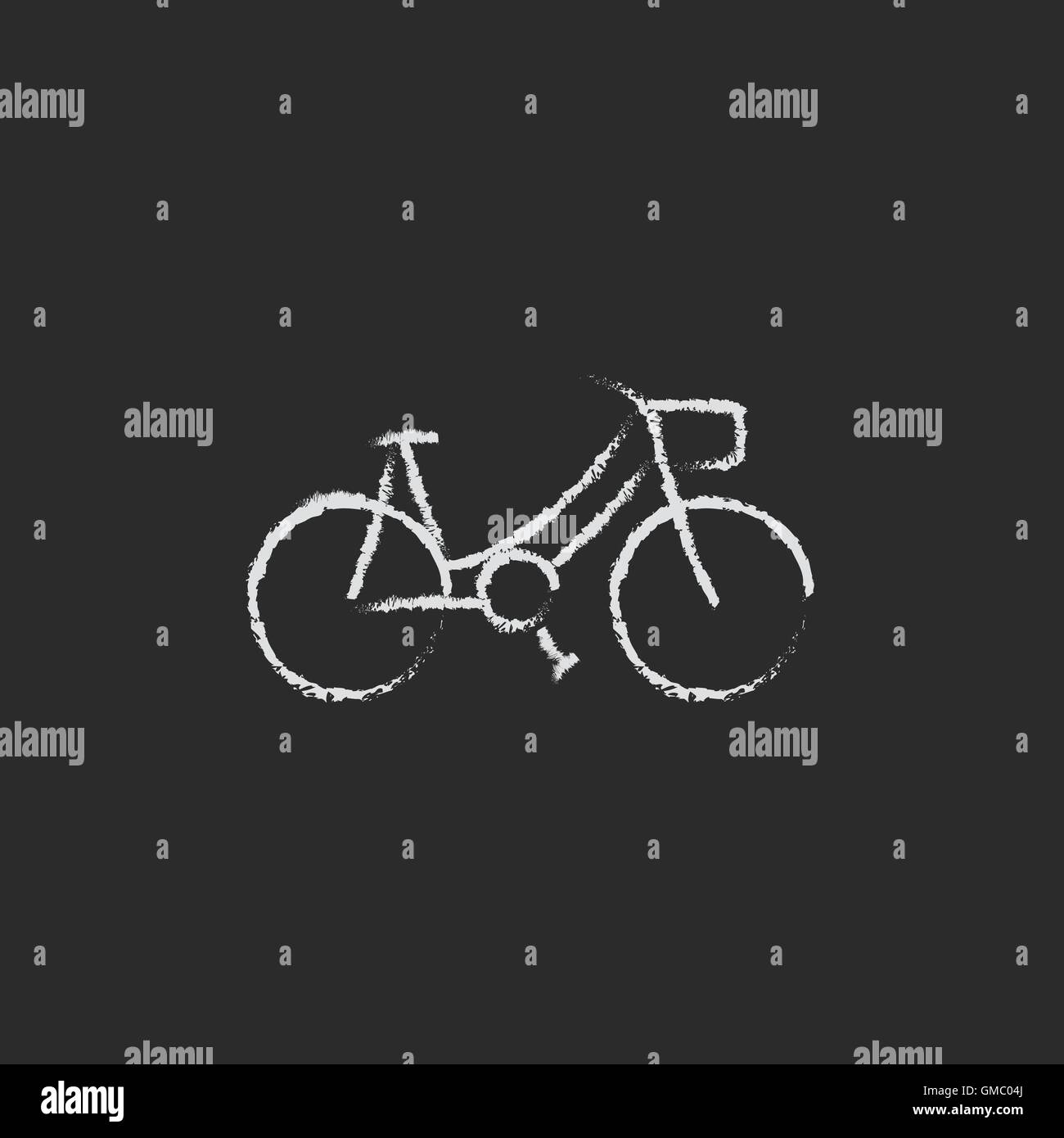 Bicycle icon drawn in chalk Stock Vector Image & Art - Alamy