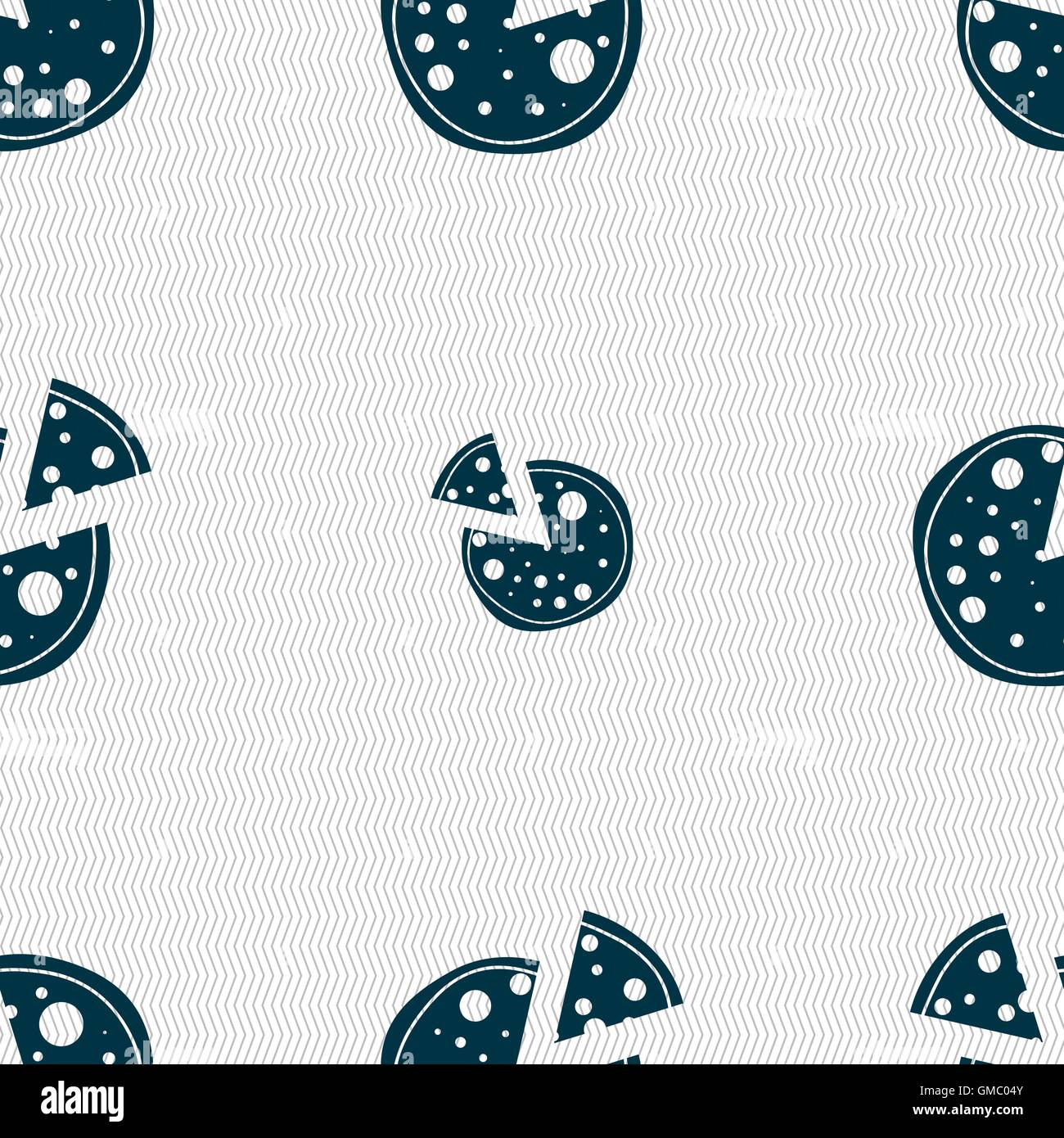 Pizza Icon. Seamless abstract background with geometric shapes. Vector ...