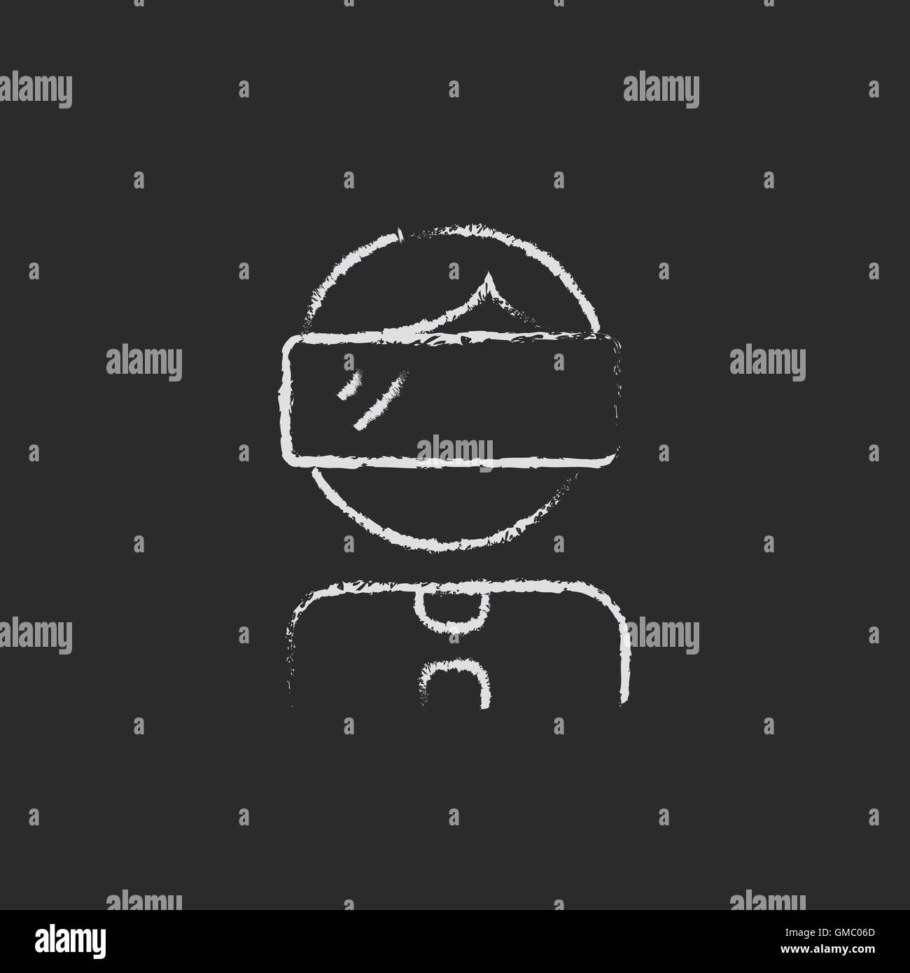 Man wearing glasses in Stock Vector Images - Alamy