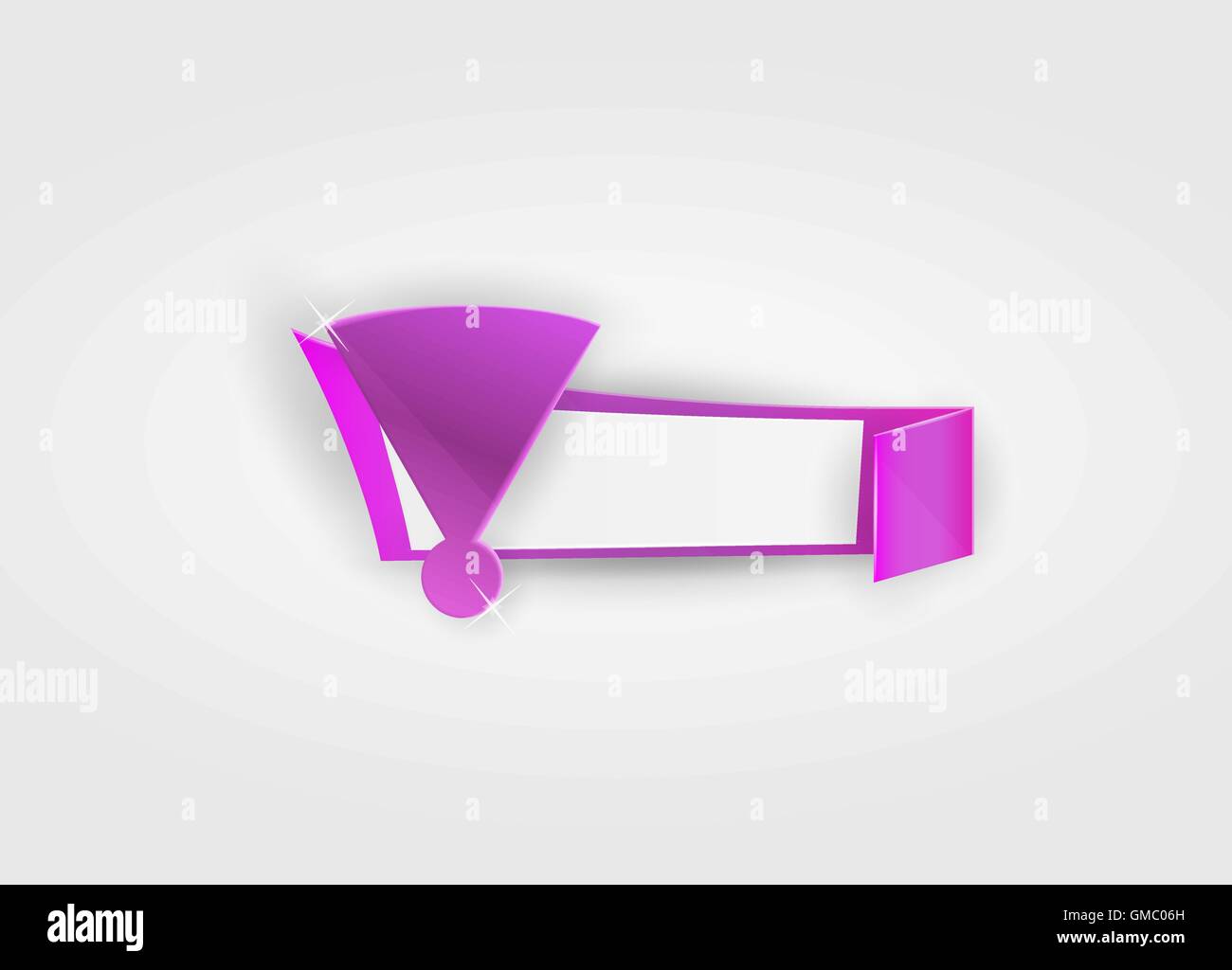 purple banner with white label Stock Vector Image & Art - Alamy