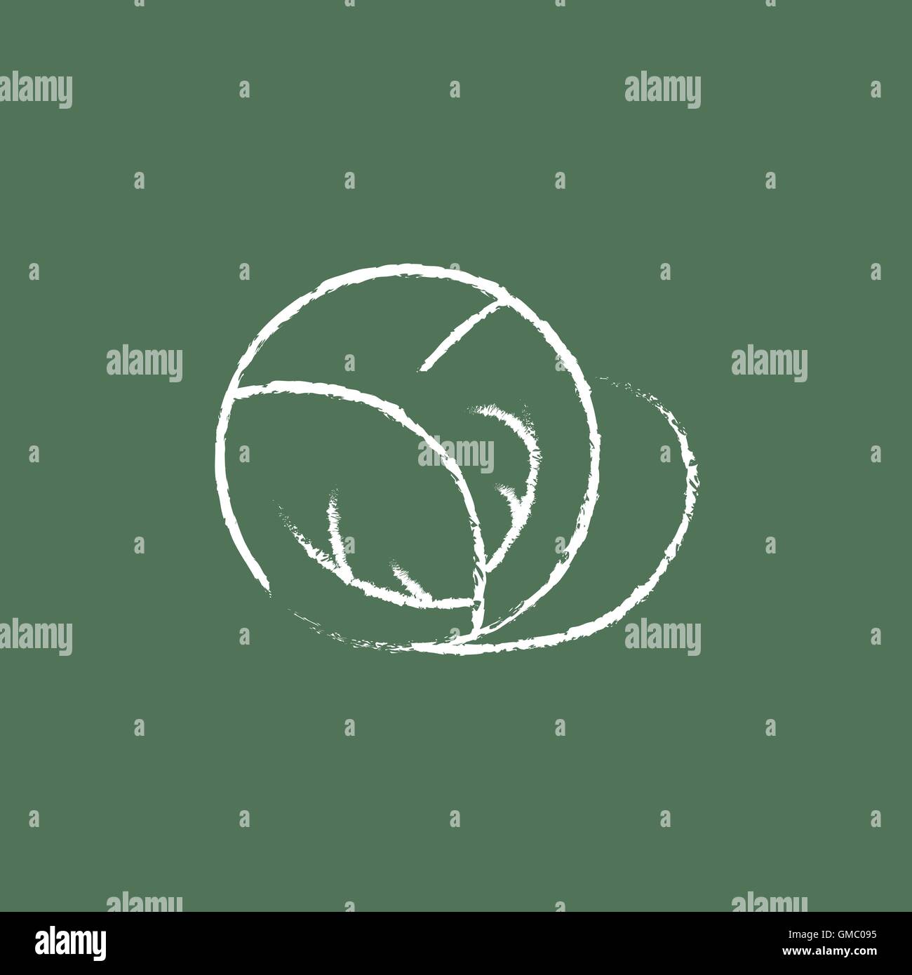 Cabbage icon drawn in chalk Stock Vector Image & Art - Alamy