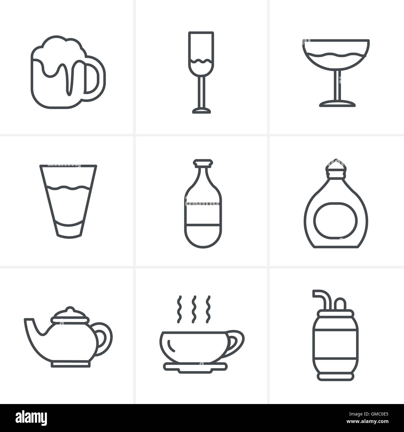 Restaurant icon line style Cut Out Stock Images & Pictures - Alamy