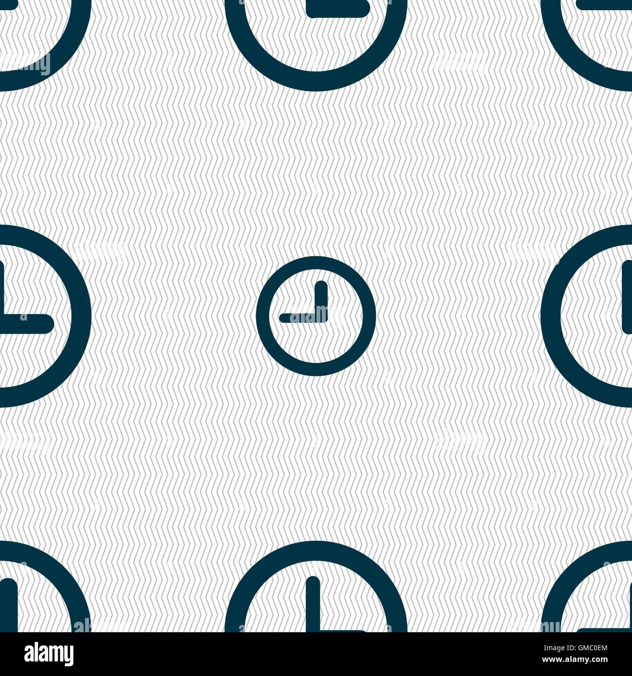 Clock sign icon. Mechanical clock symbol. Seamless abstract background ...