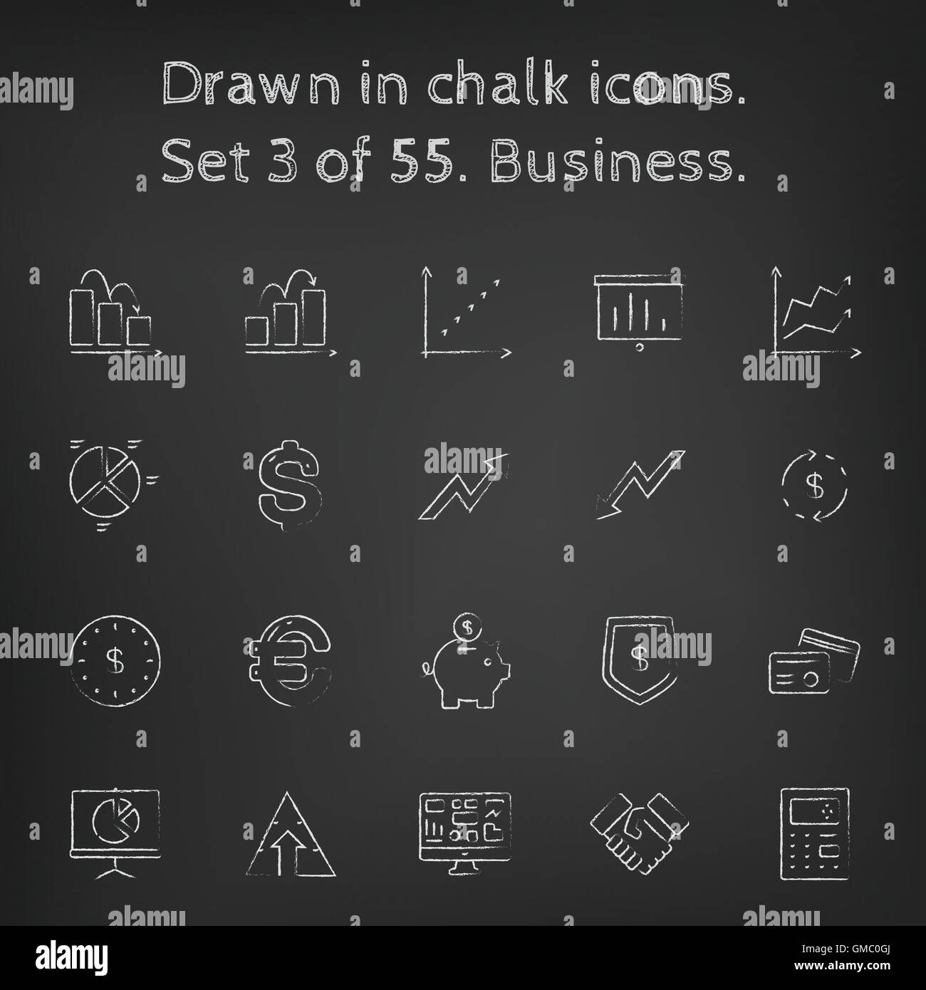 Hand drawn chalk arrow Black and White Stock Photos & Images - Alamy