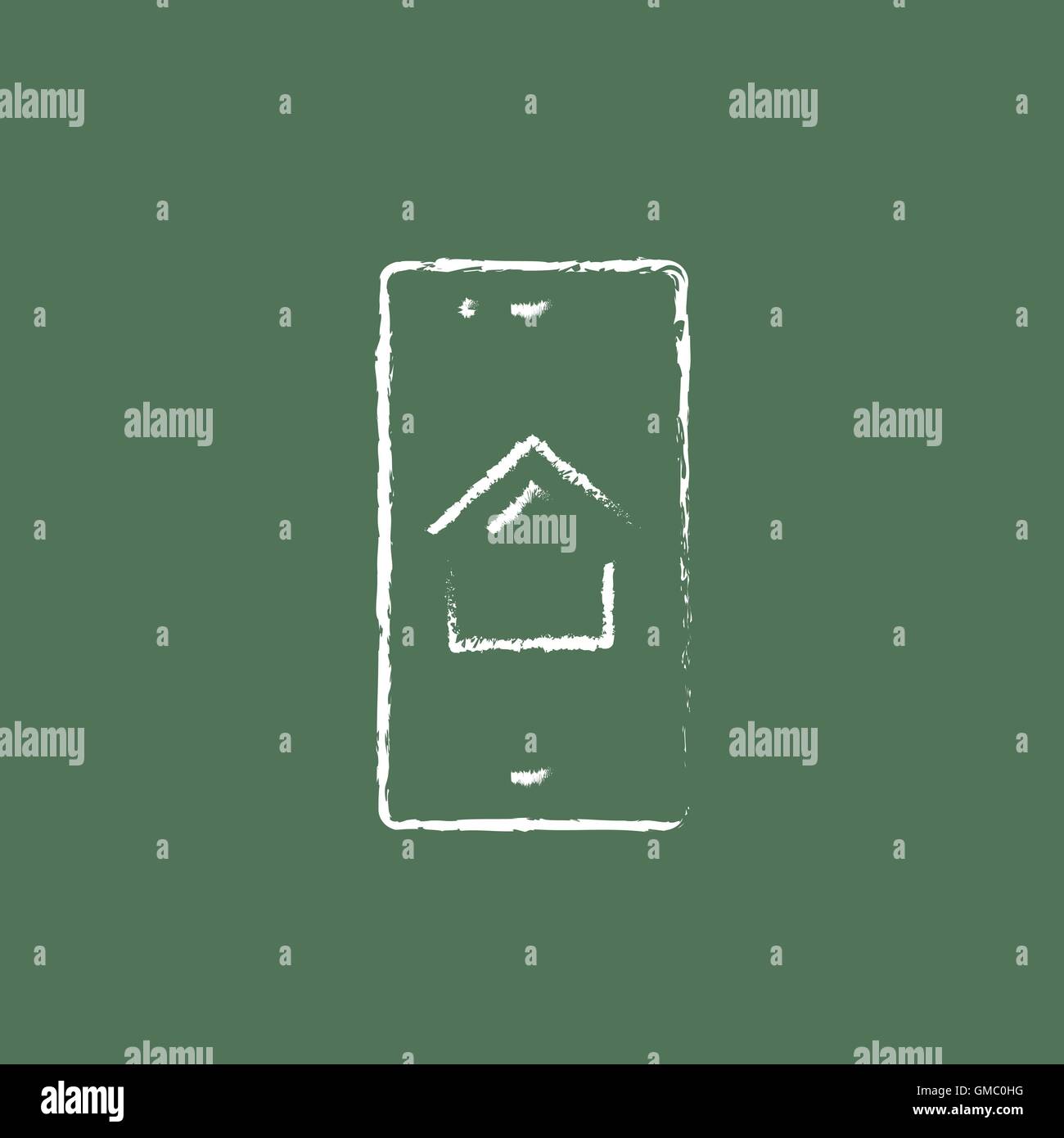 Real estate on mobile Stock Vector Images - Alamy