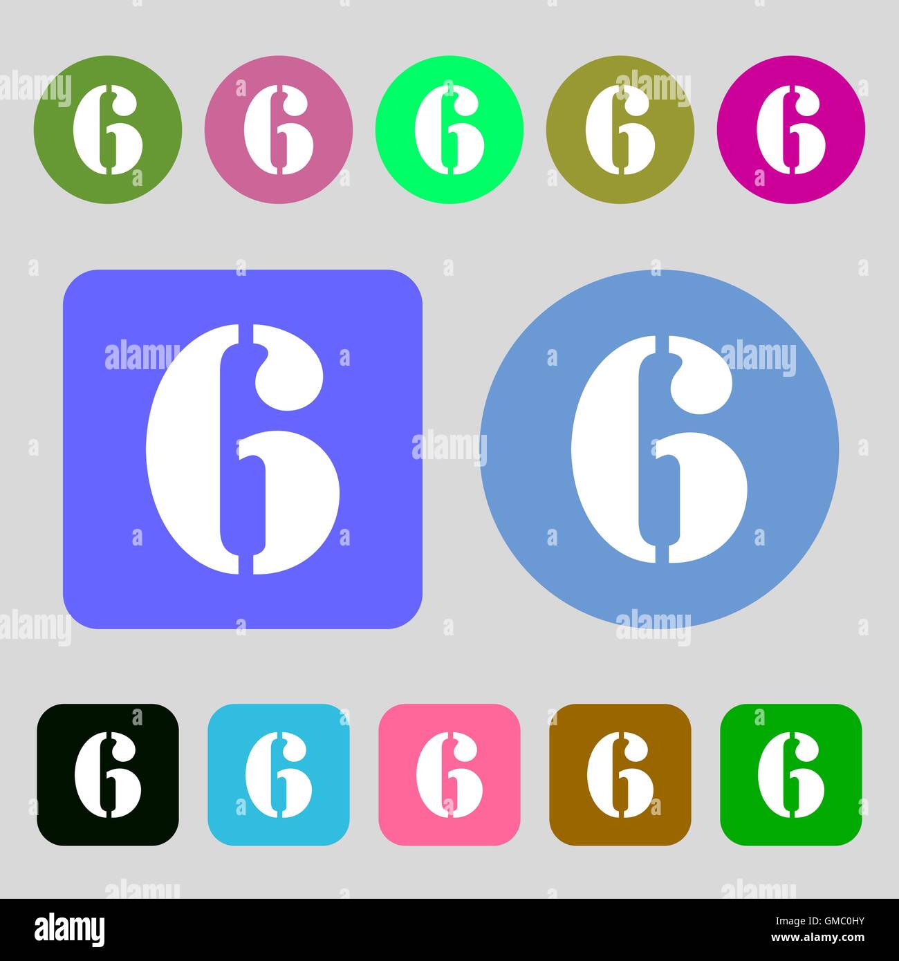 6 12 Stock Vector Images - Alamy