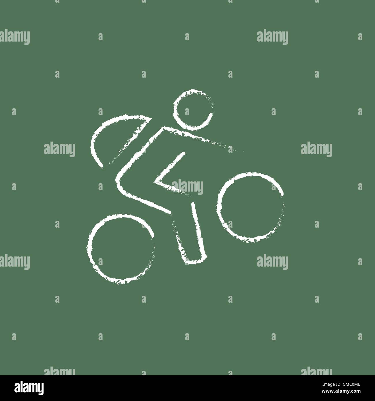 Hand drawn illustration drawing cyclist hi-res stock photography and ...
