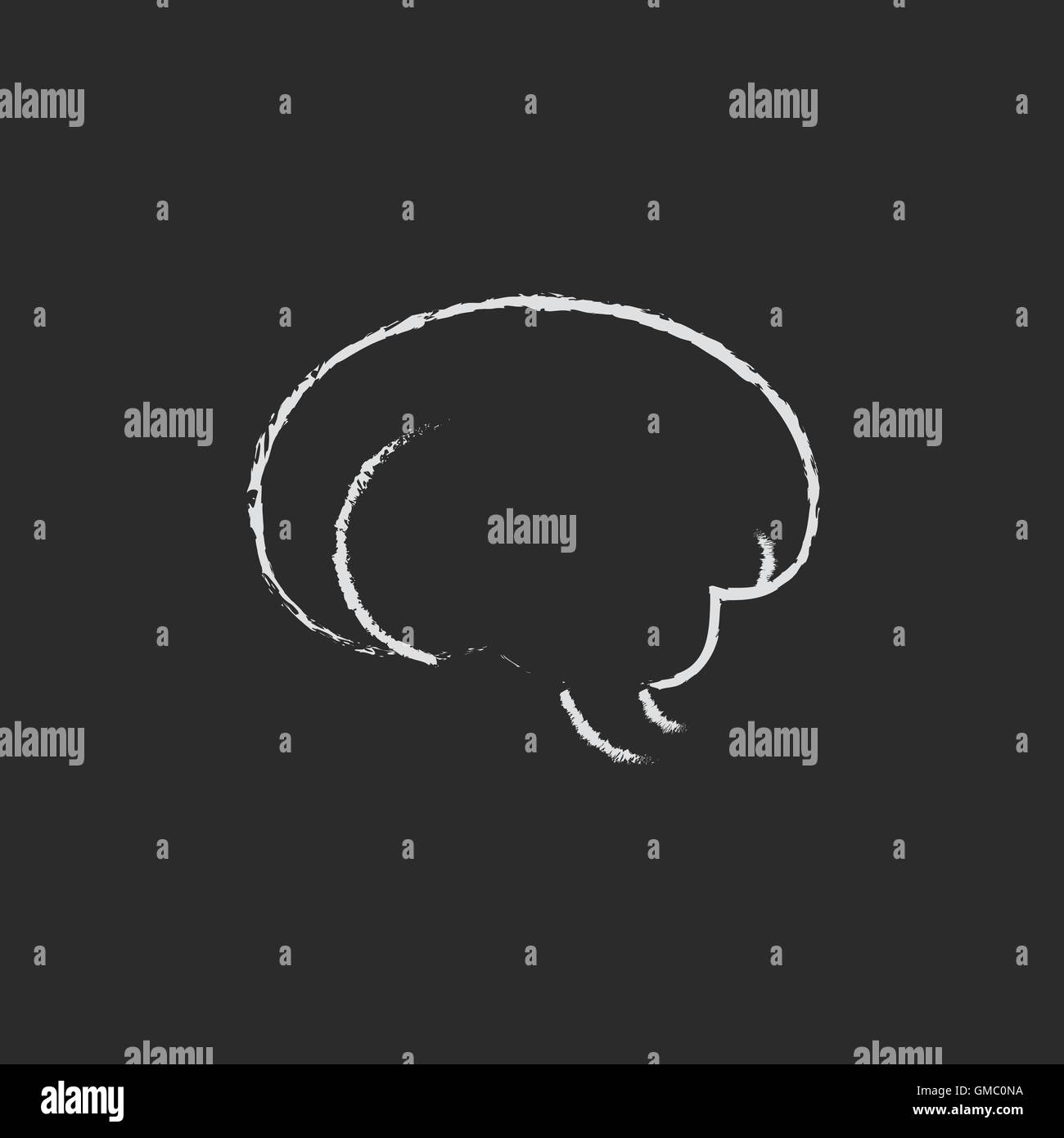 Brain sections illustration Stock Vector Images - Alamy