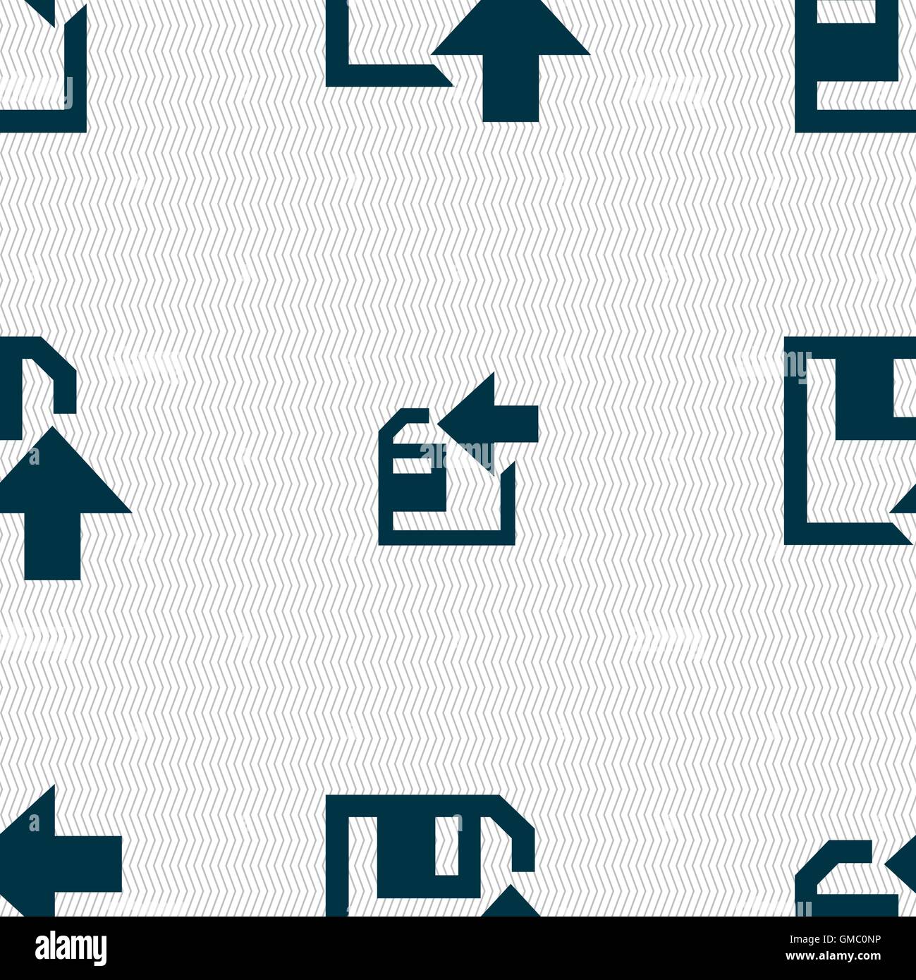 floppy icon. Flat modern design. Seamless abstract background with ...