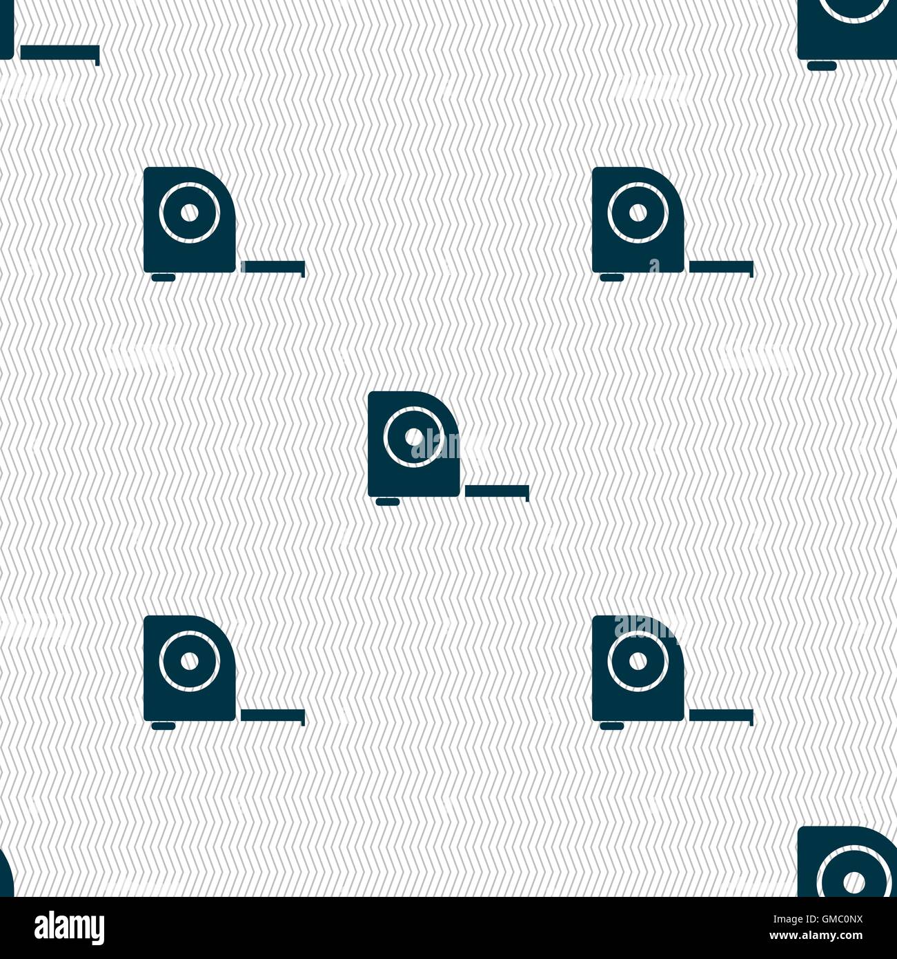 Roulette construction icon sign. Seamless abstract background with ...