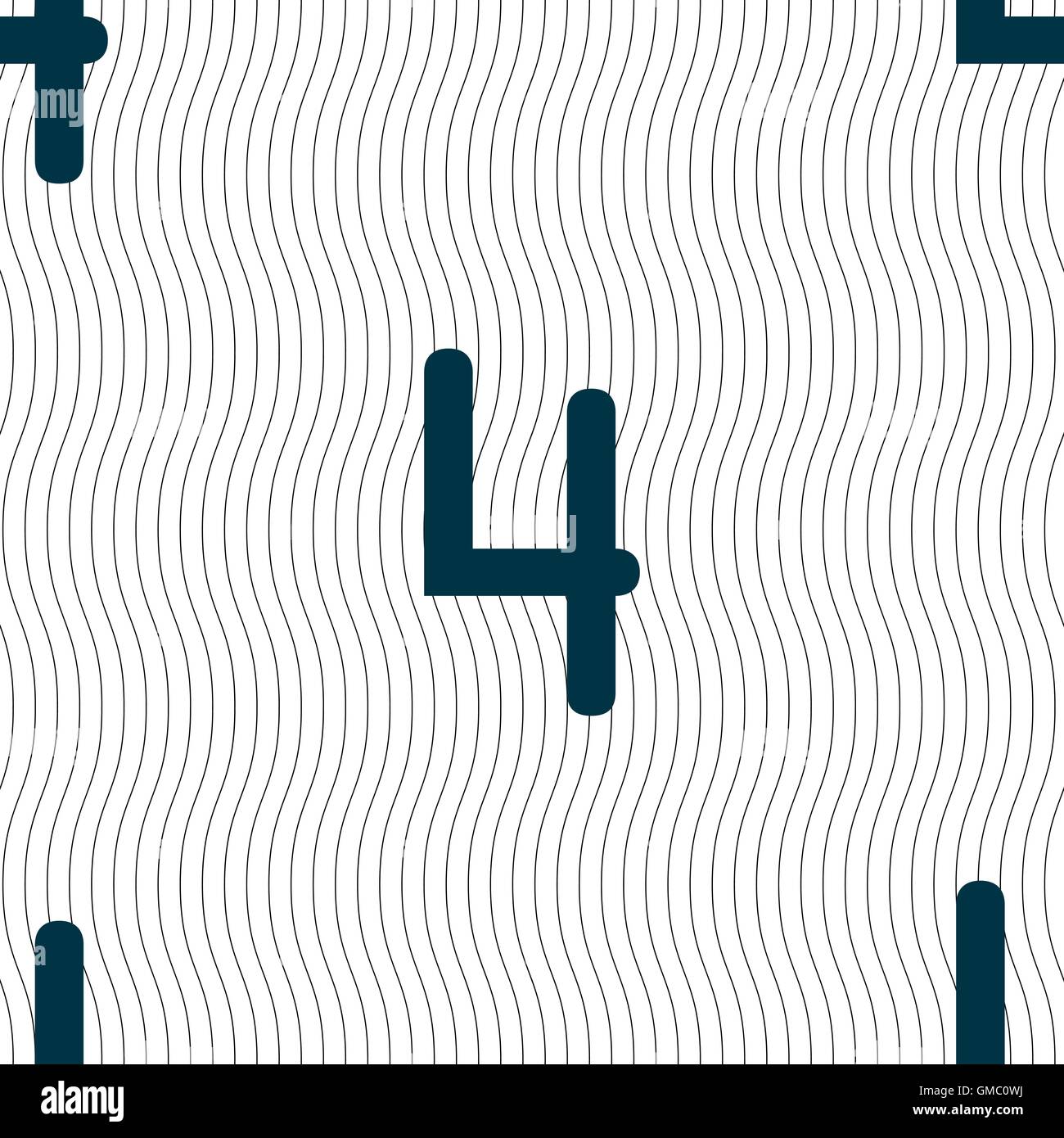 Number 4 logo Stock Vector Images - Alamy