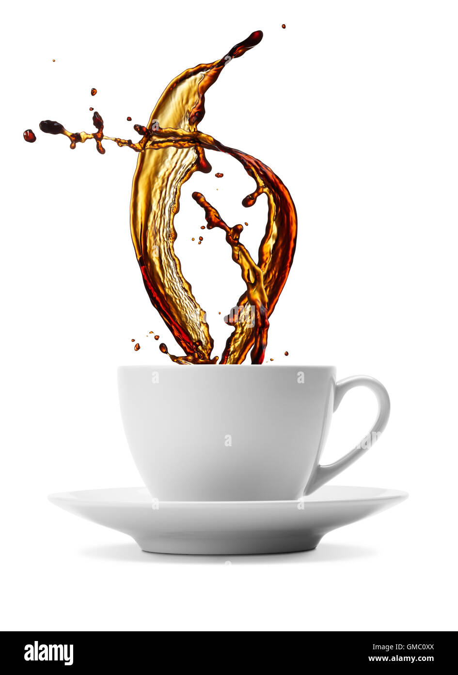 Black coffee splash isolated on hi-res stock photography and images - Alamy