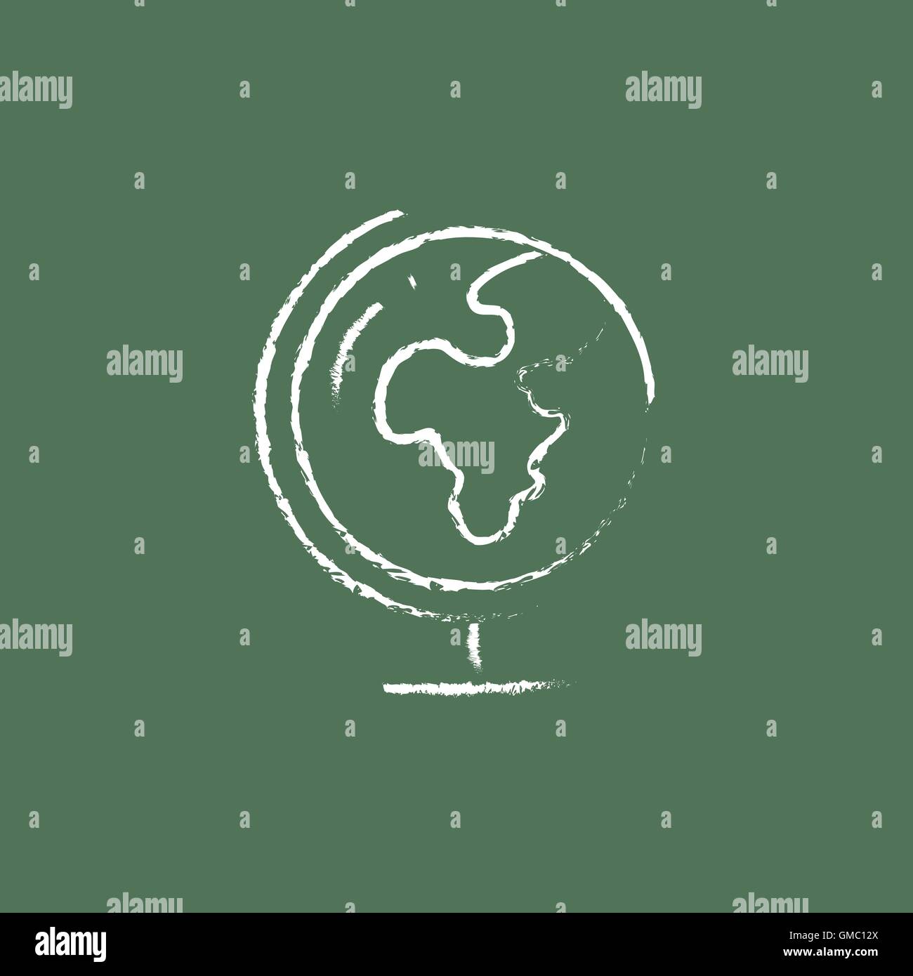 Chalk world map Stock Vector Images - Alamy