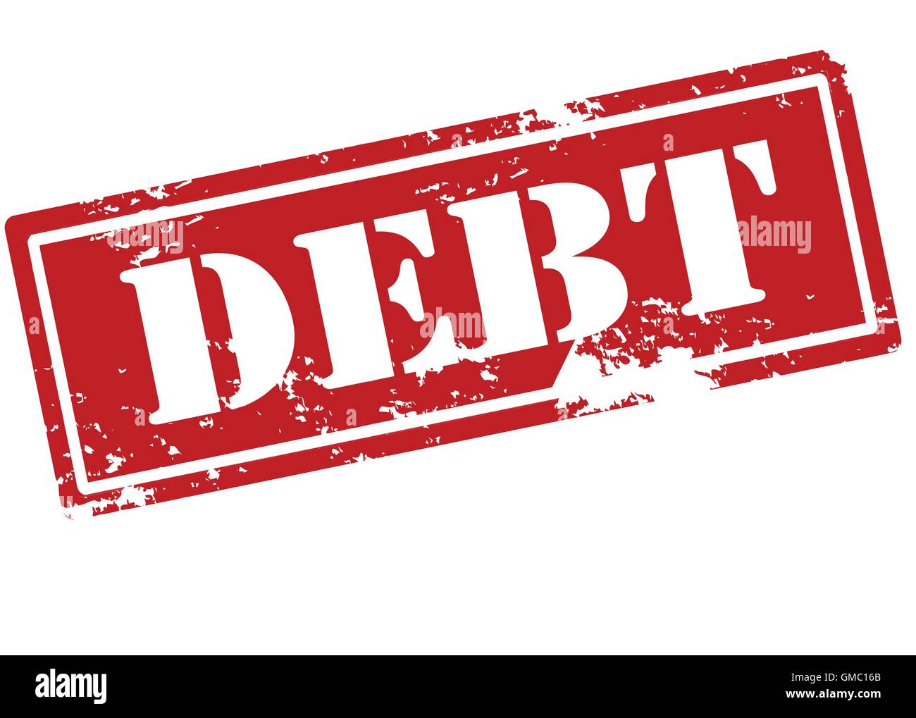 Debt concept sign Stock Vector Images - Alamy