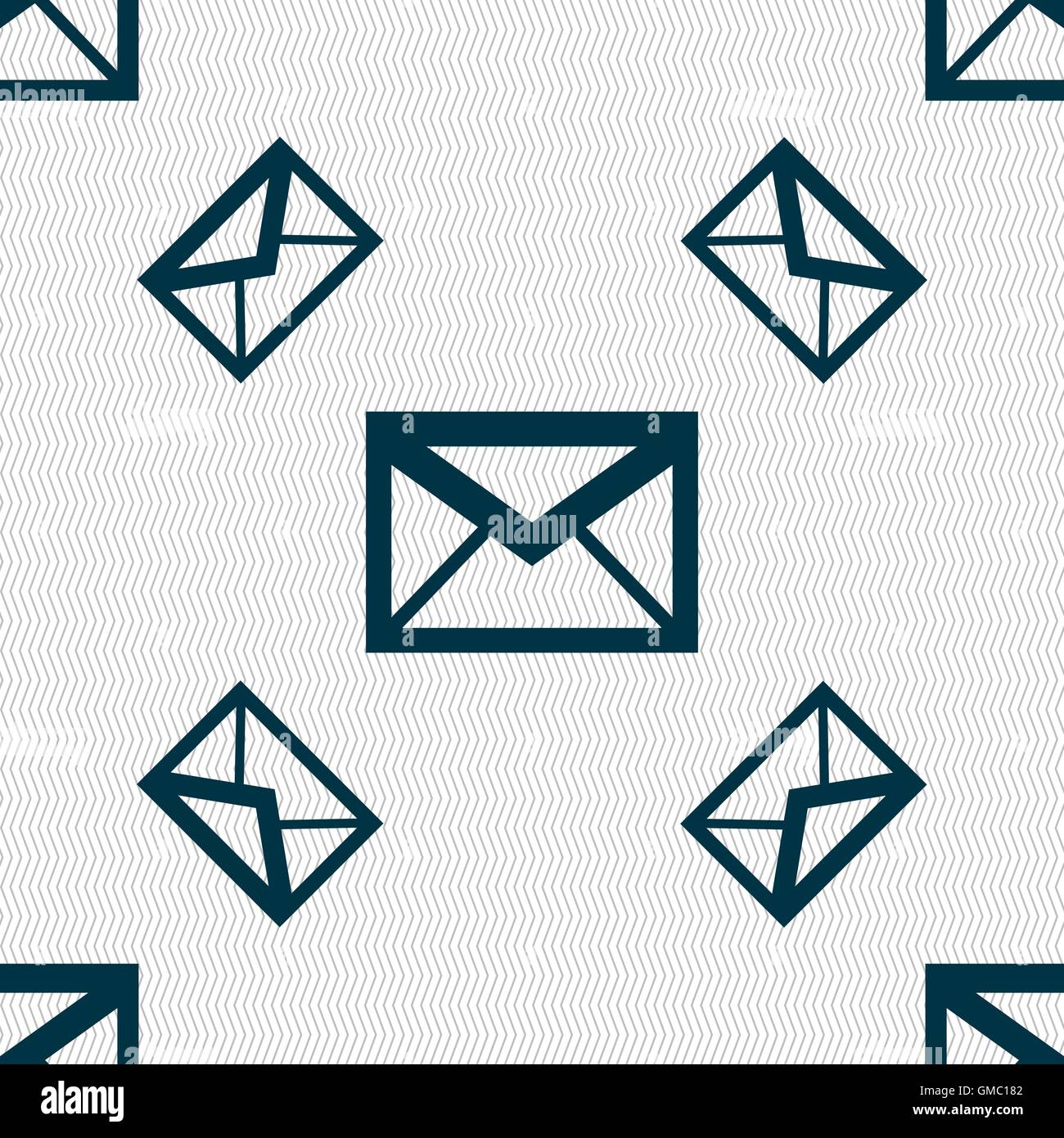 Mail icon. Envelope symbol. Message sign. navigation button. Seamless ...