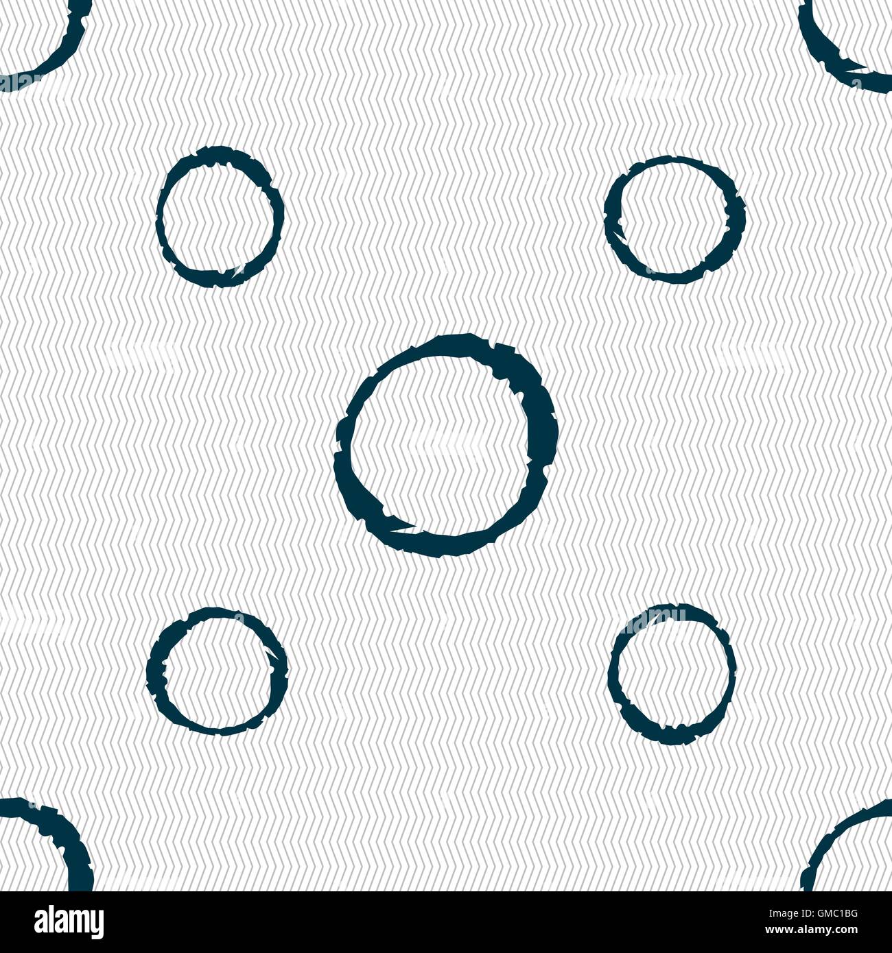 number zero icon sign. Seamless pattern with geometric texture. Vector ...