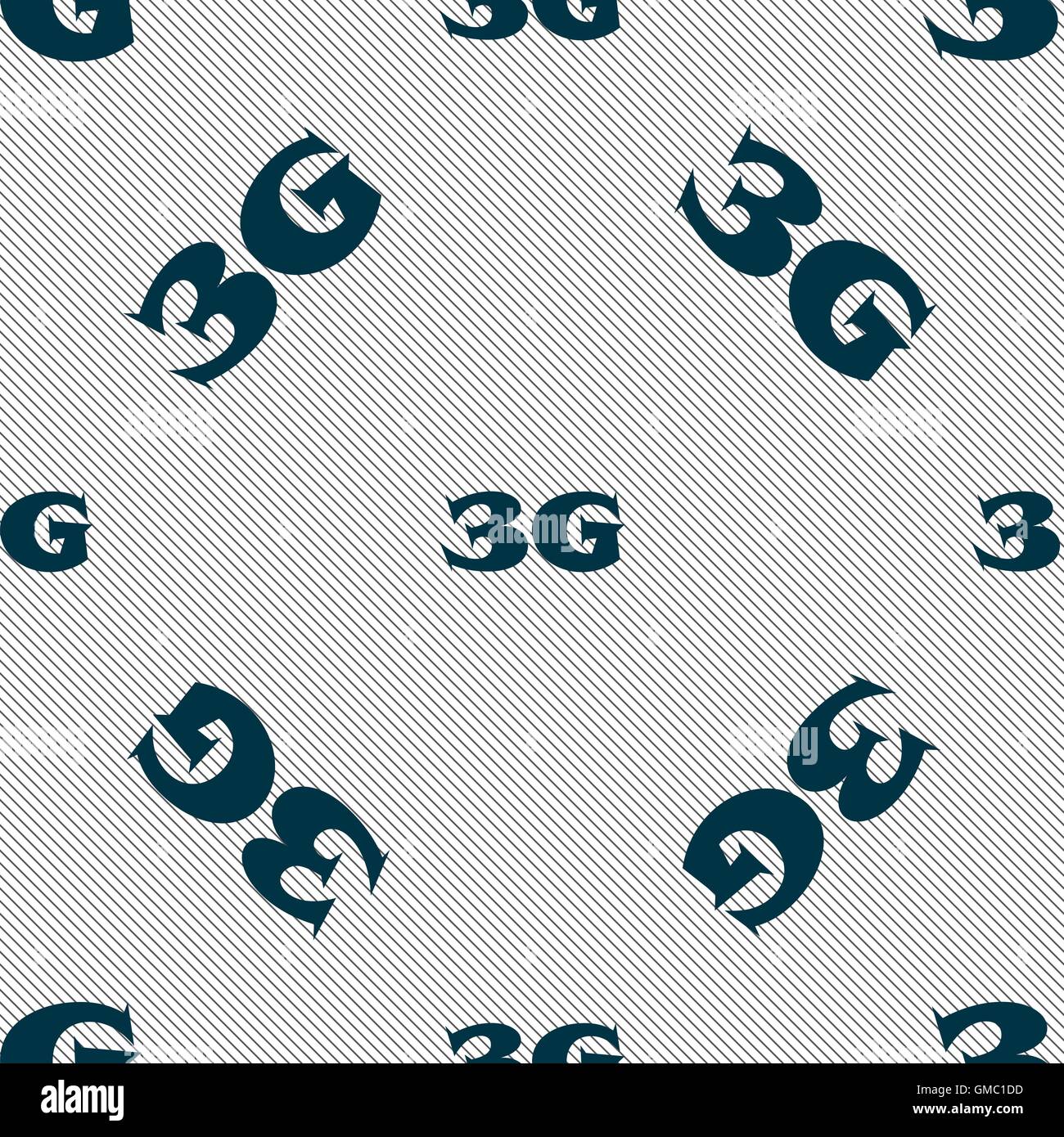 3G sign icon. Mobile telecommunications technology symbol. Seamless ...
