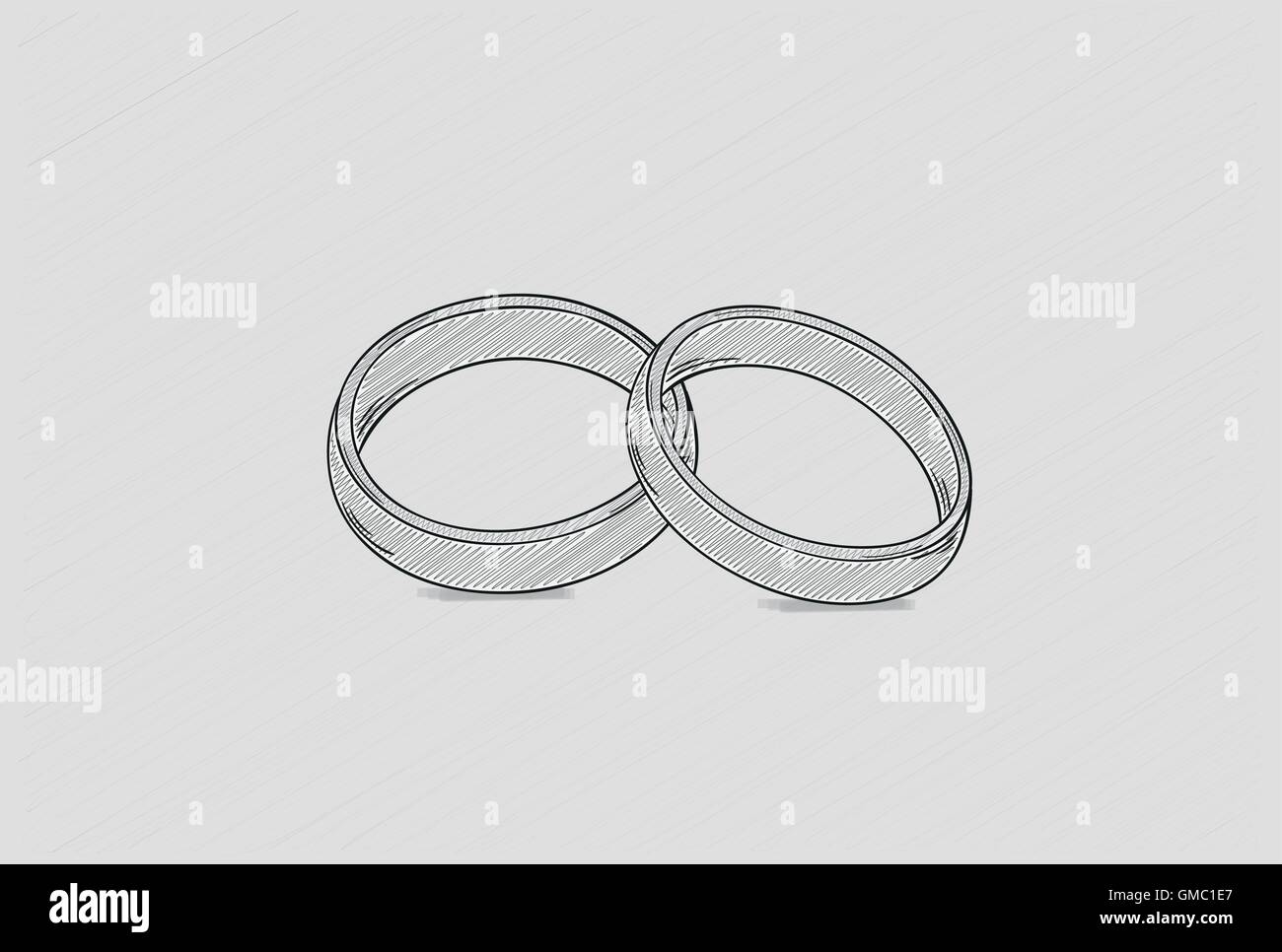Husband wife wedding rings Stock Vector Images - Alamy
