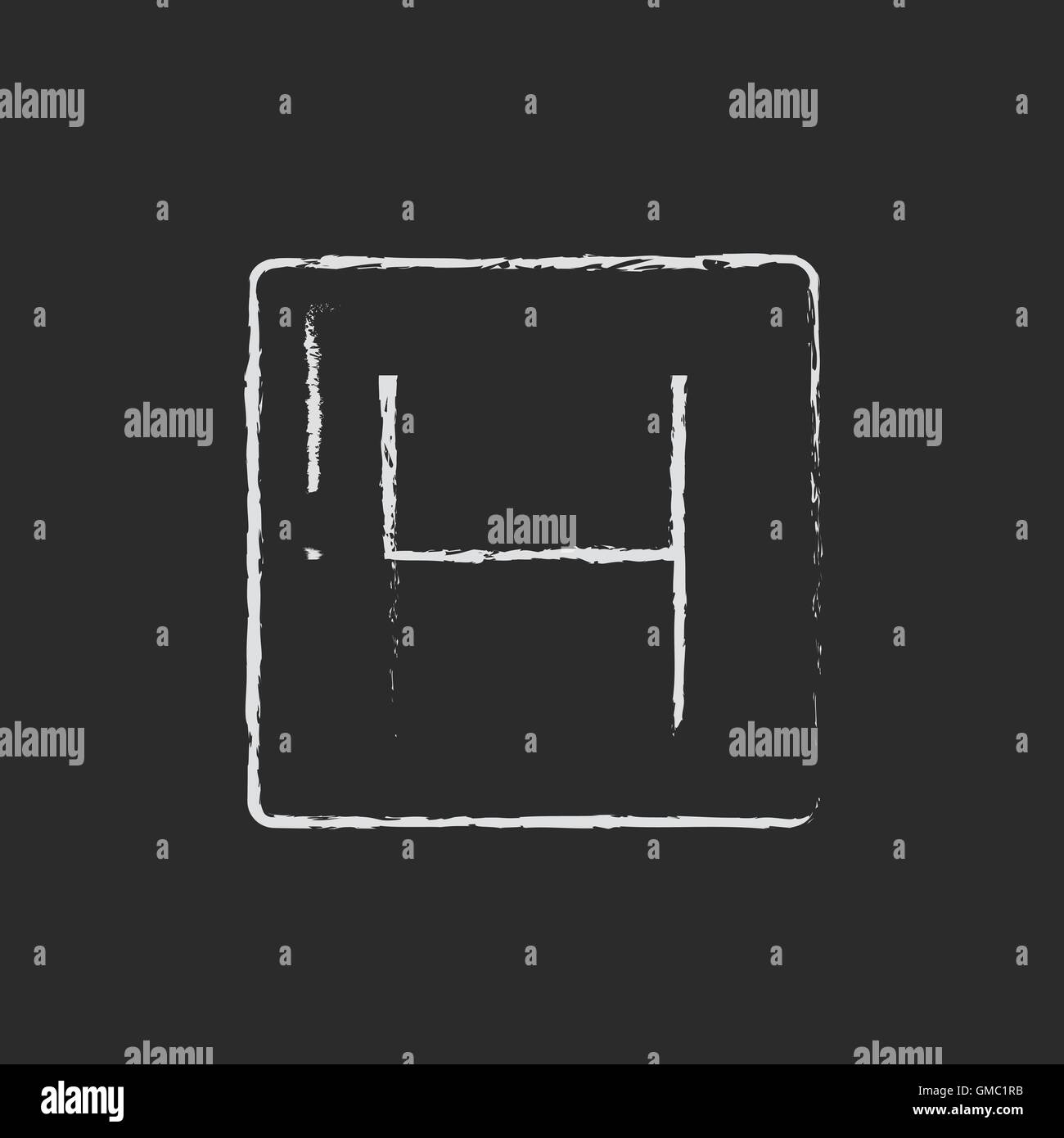 Hospital line icon building Black and White Stock Photos & Images - Alamy