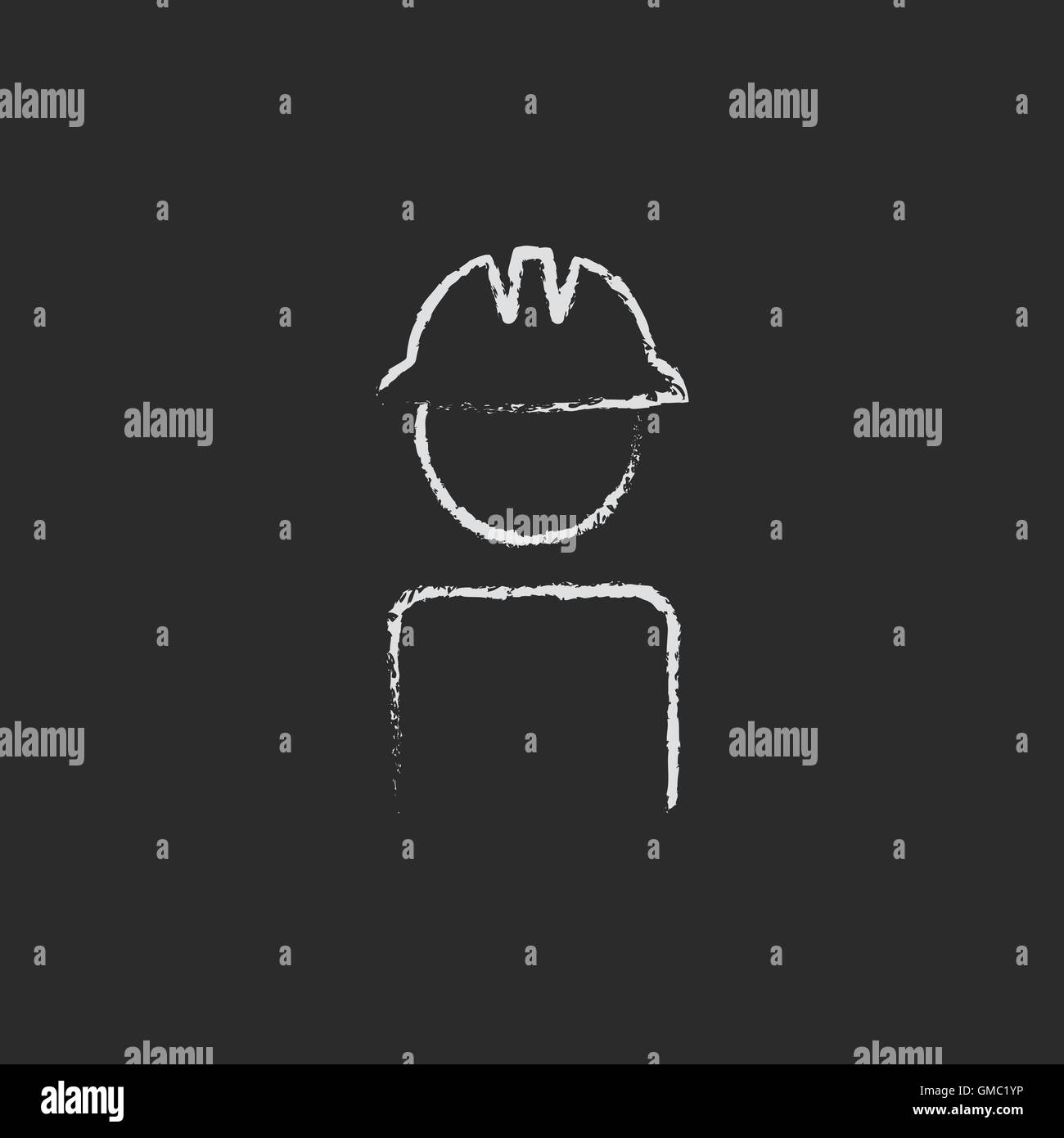 Foreman worker in white Stock Vector Images - Alamy