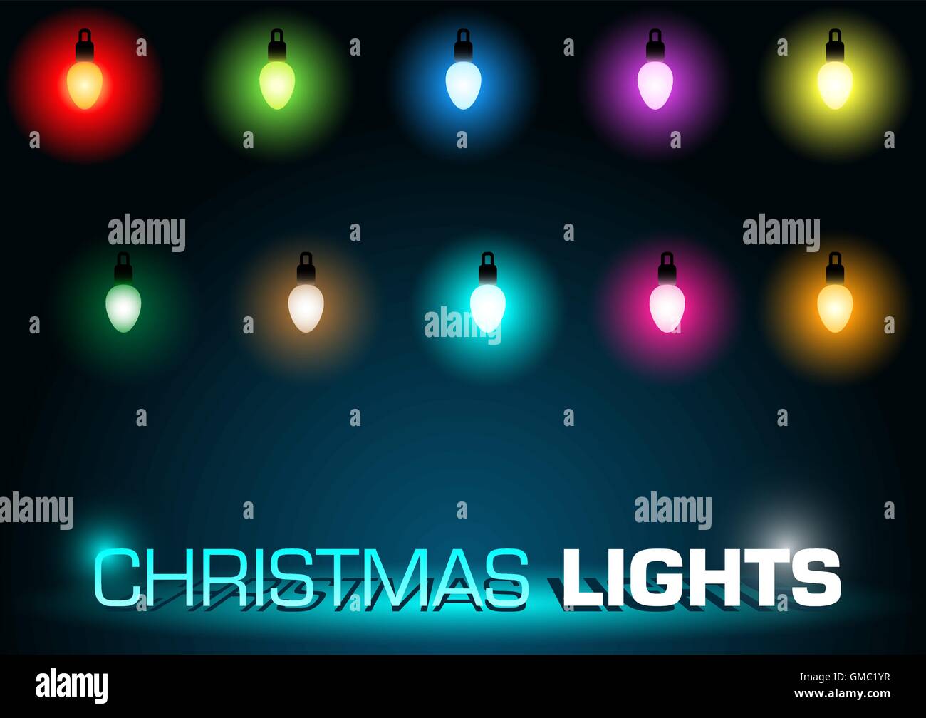 Christmas light bulb Stock Vector Images - Alamy