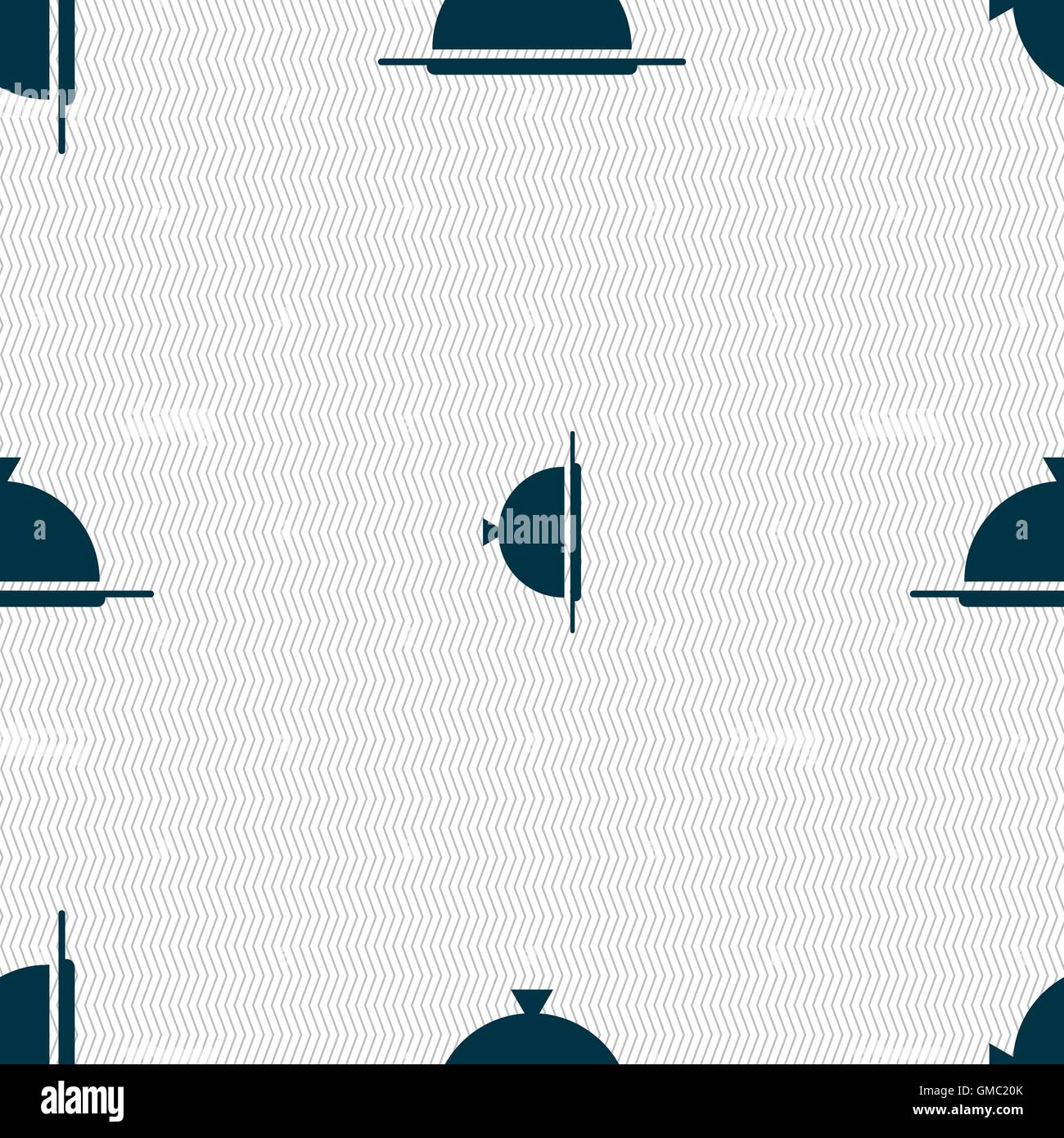 Food platter serving sign icon. Table setting in restaurant symbol ...