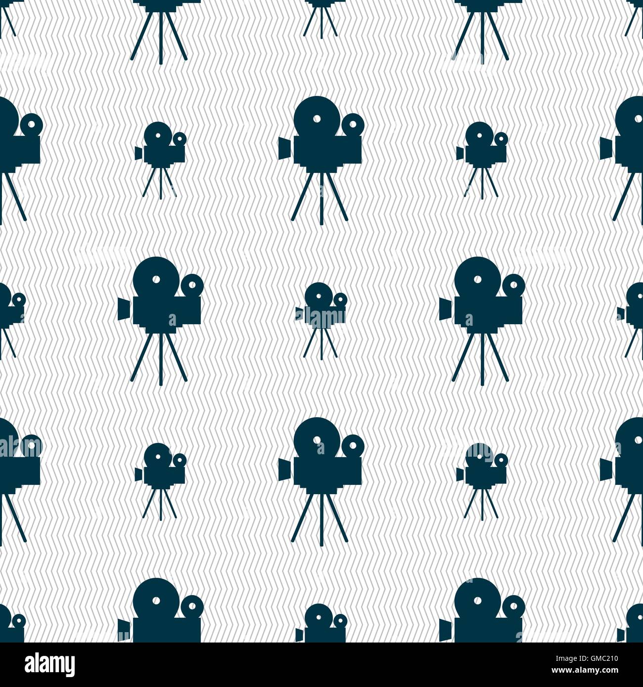 Map Pointer Icon Sign Seamless Abstract Background With Geometric Shapes Vector Stock Vector