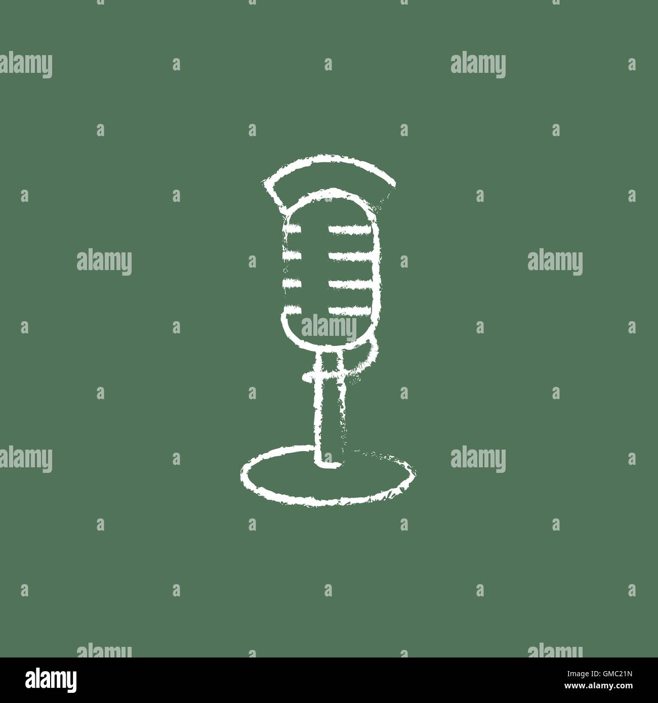 Hand drawn studio microphone on hi-res stock photography and images - Alamy