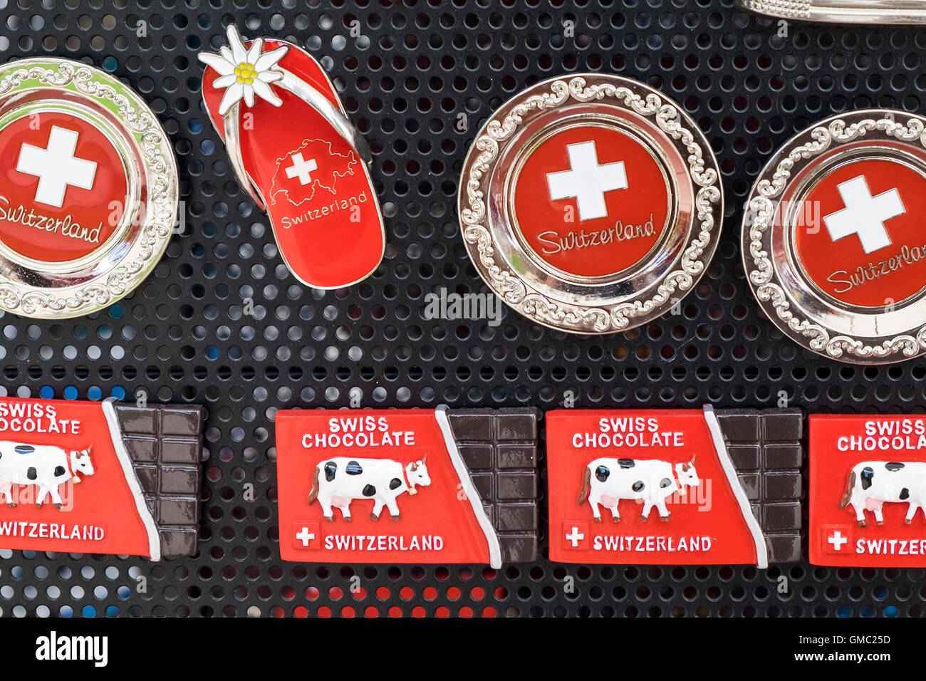 Switzerland, Canton Fribourg, Murten, Morat, souvenirs Stock Photo - Alamy