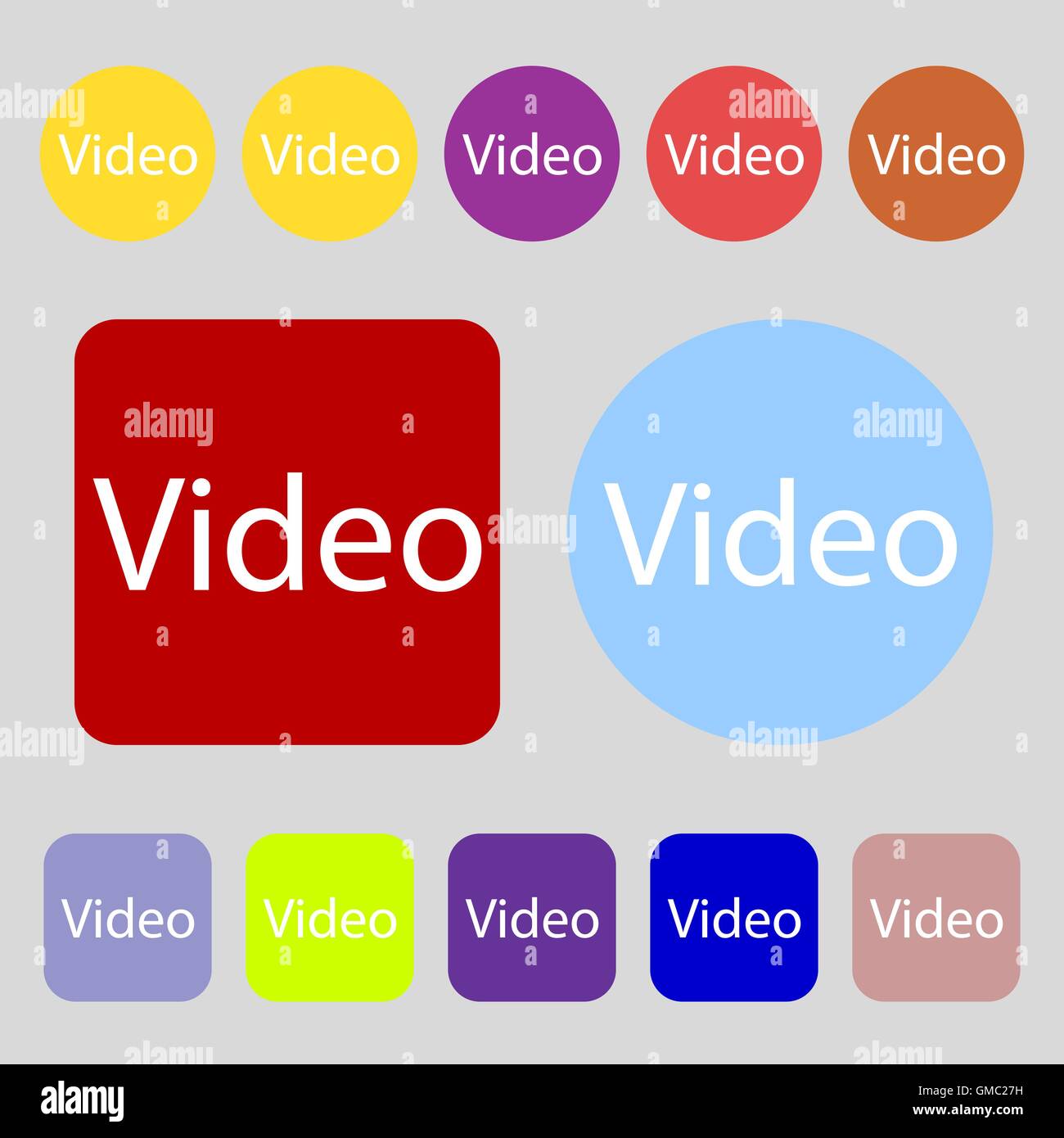 Video play symbol hi-res stock photography and images - Alamy