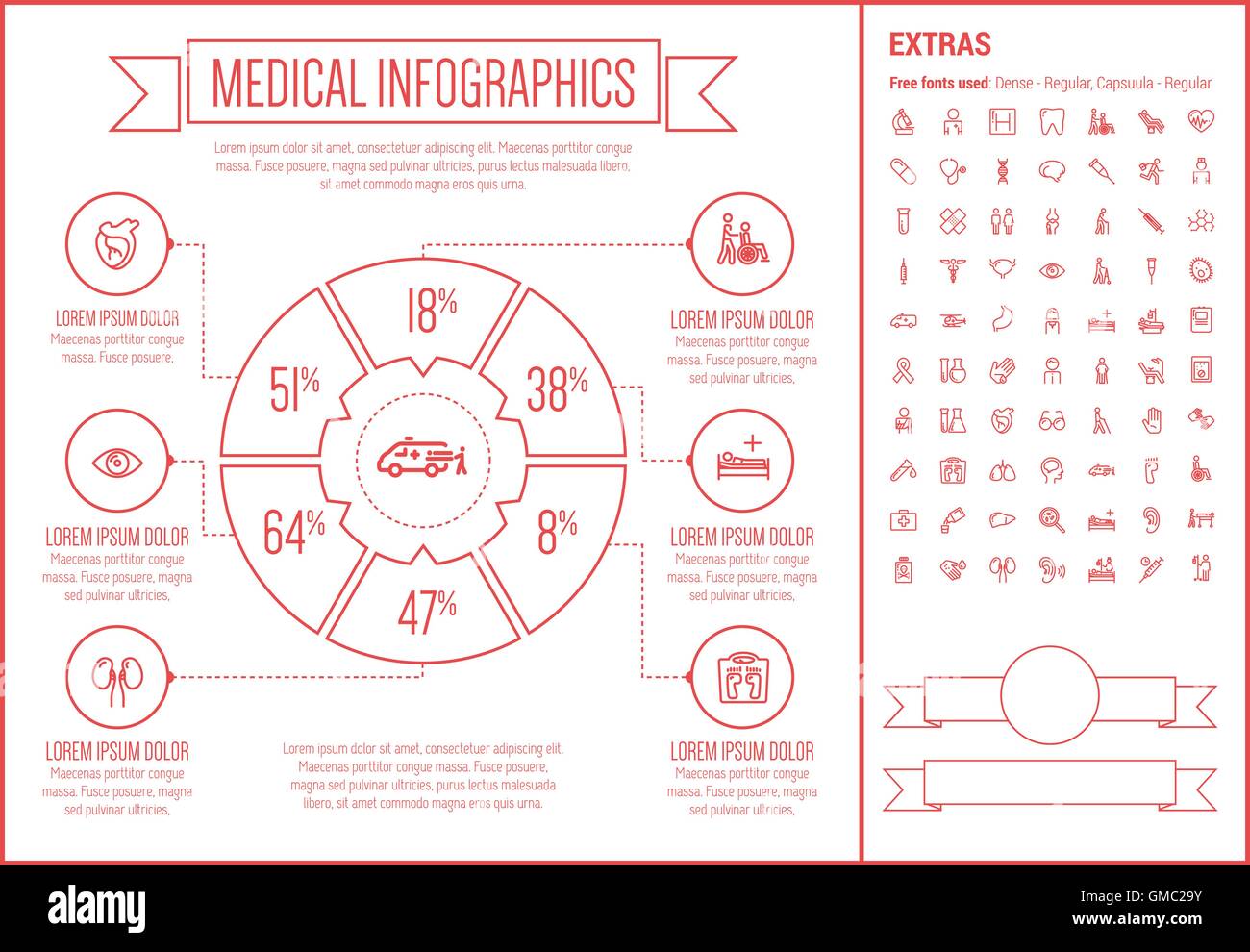 Dental infographics set hi-res stock photography and images - Alamy