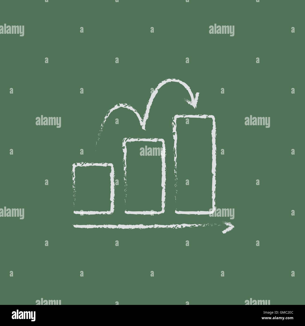 Upward chart icon Stock Vector Images - Alamy